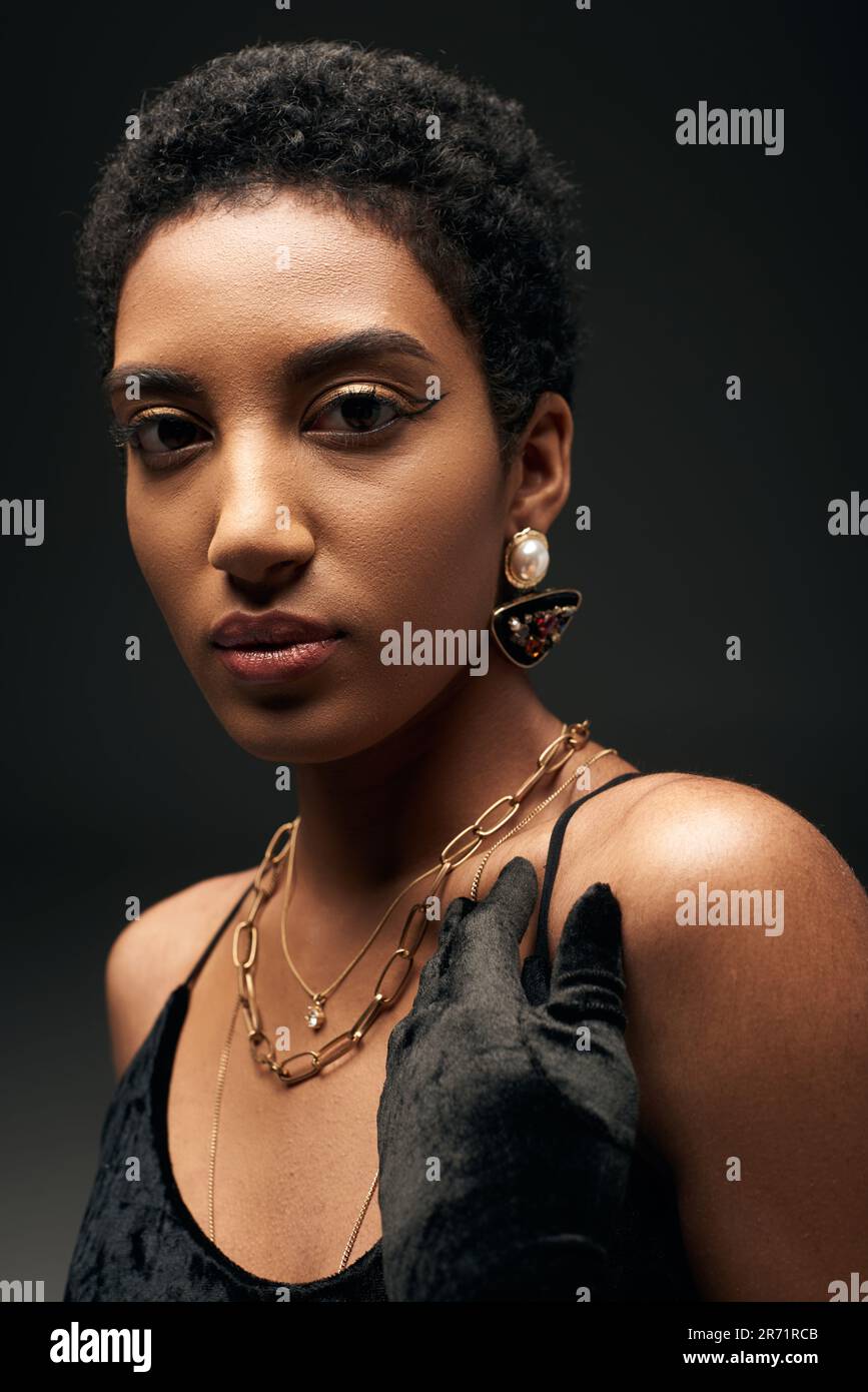 Young woman in special black hi-res stock photography and images - Alamy