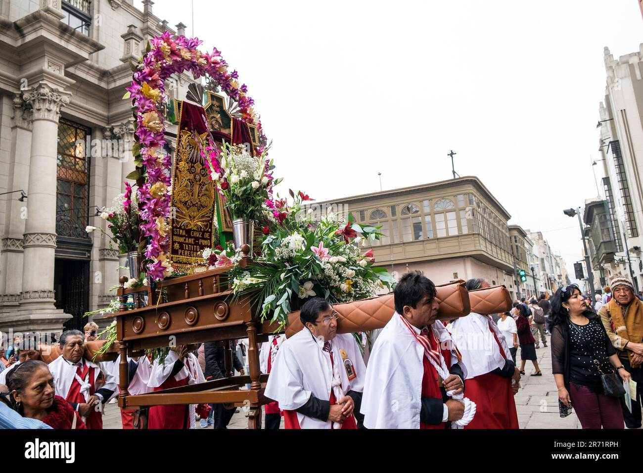 Peru. Lima. Iglesia de la Merced Stock Photo - Alamy