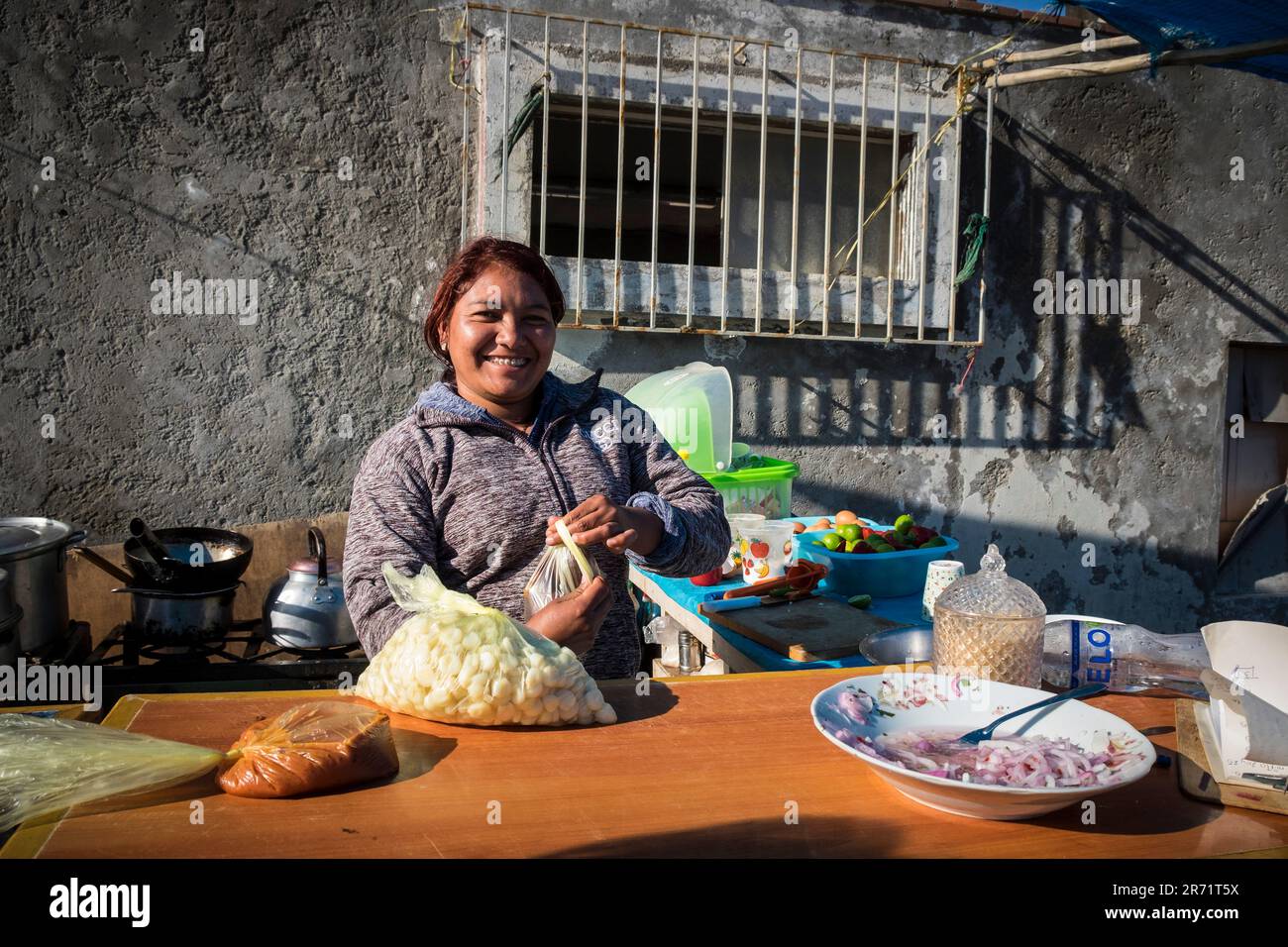 Peru. Paracas. daily life Stock Photo - Alamy