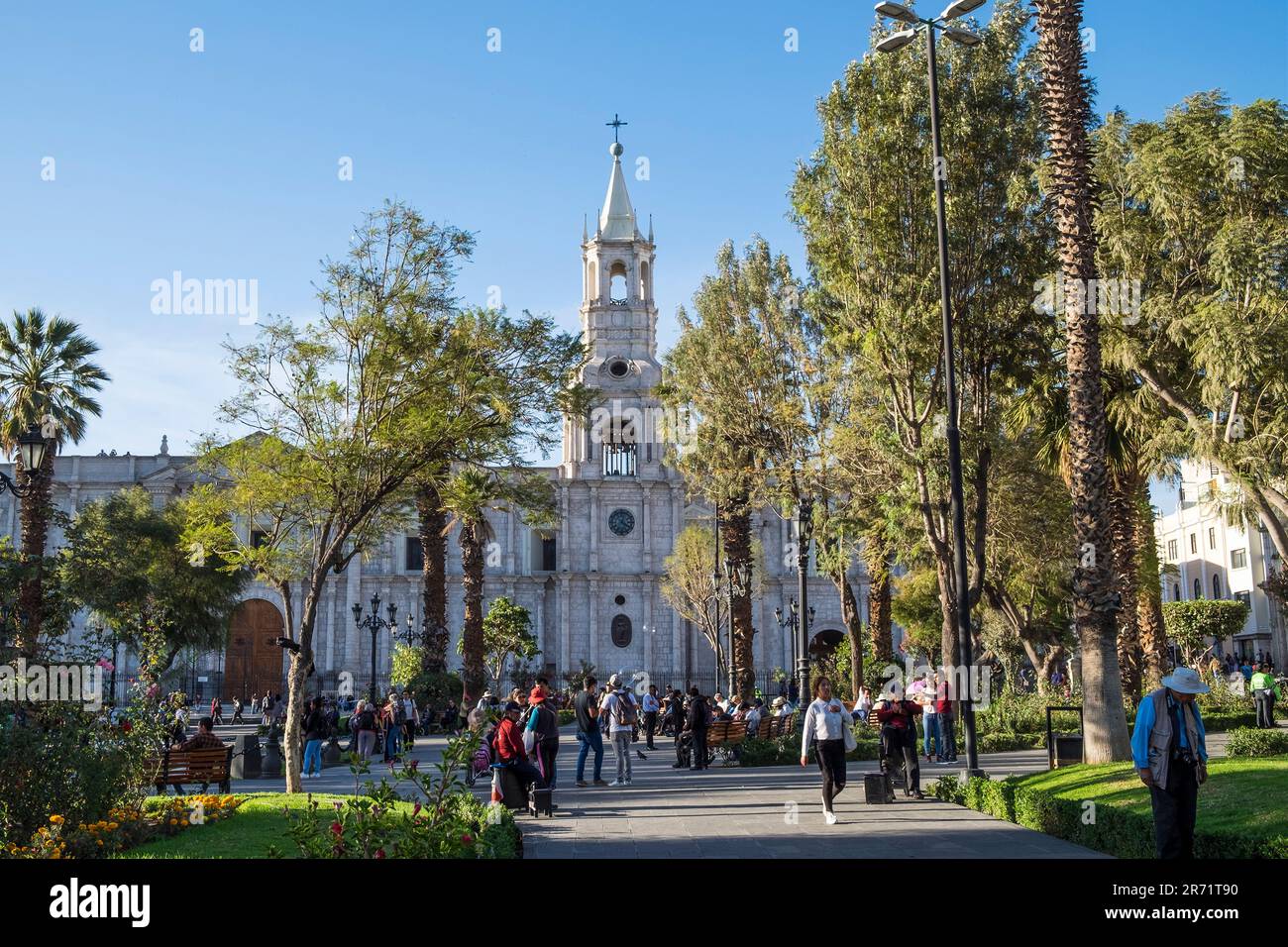 Peru. arequipa. Plaza de Armas Stock Photo - Alamy