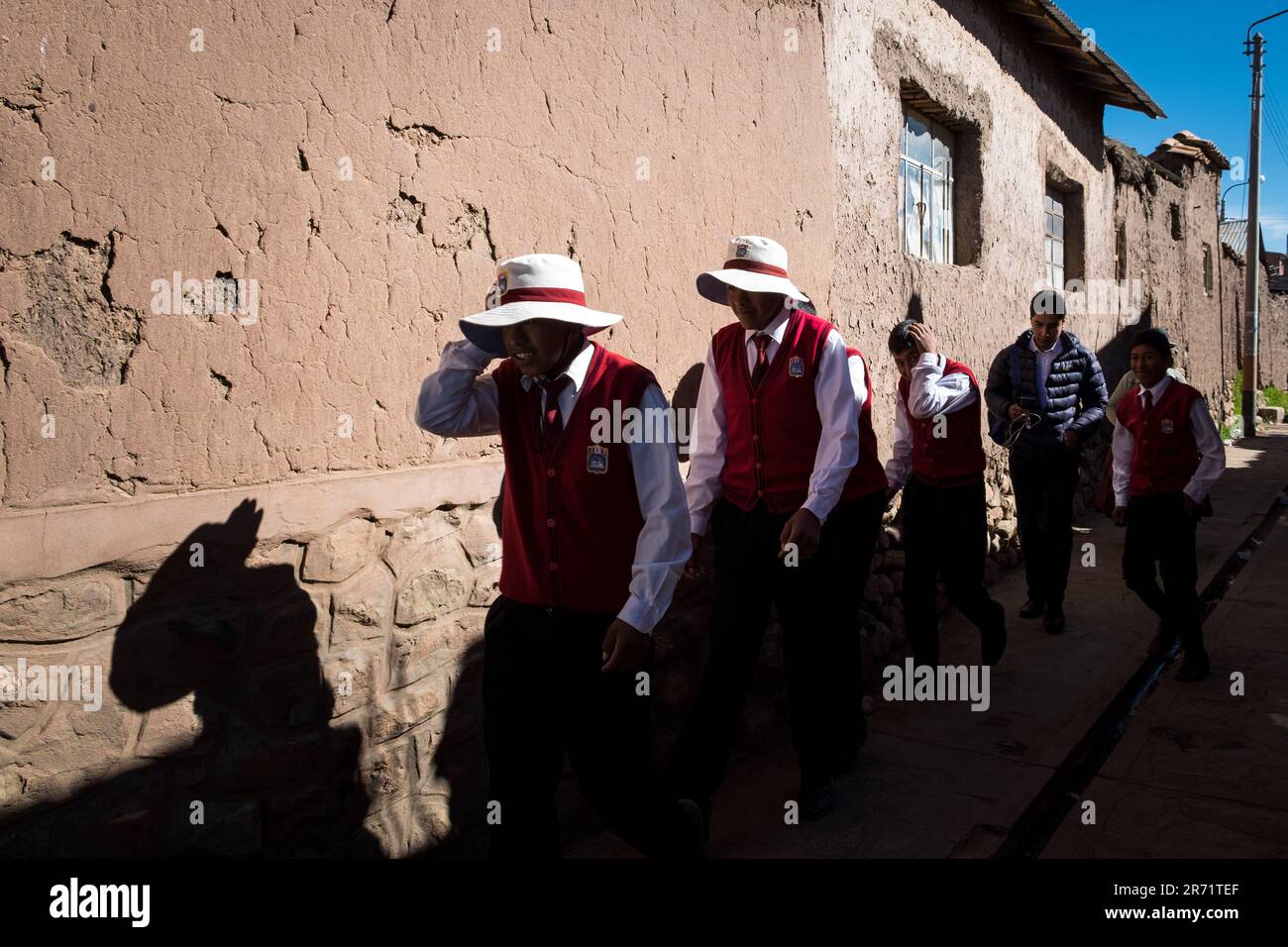 Peru. pucara. daily life Stock Photo - Alamy