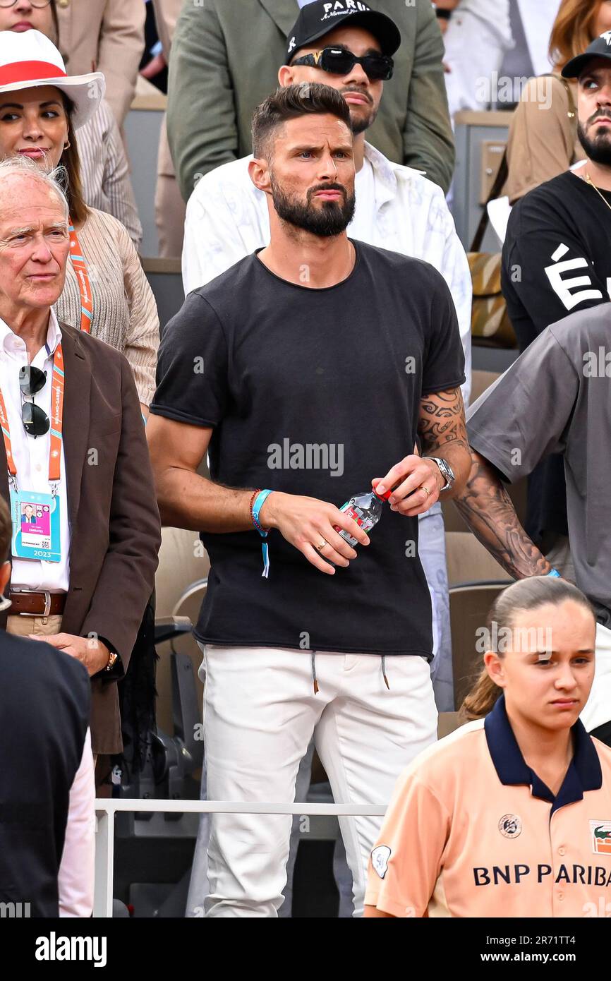 Paris, France. 11th June, 2023. Olivier Giroud during the French Open ...