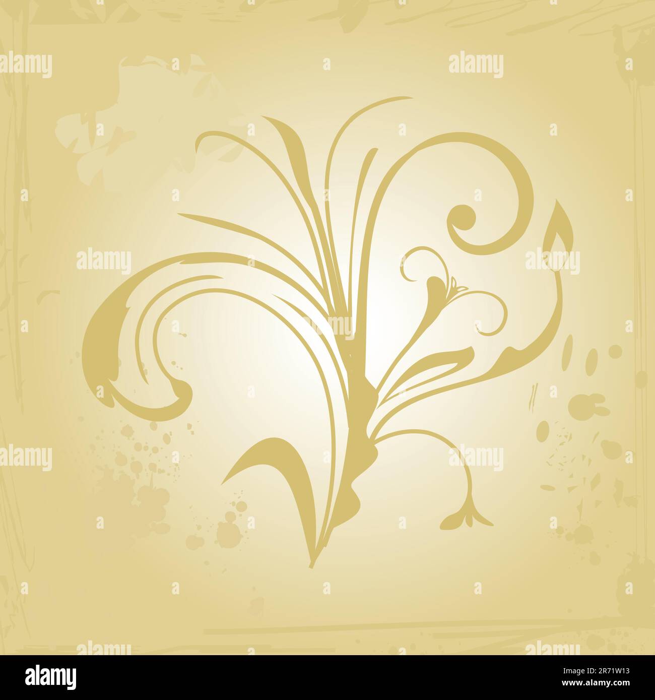 Illustration vintage grunge background card for design - vector Stock ...