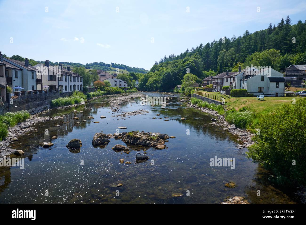 The River Leaven at Backbarrow in the Lake District National Park, UK ...