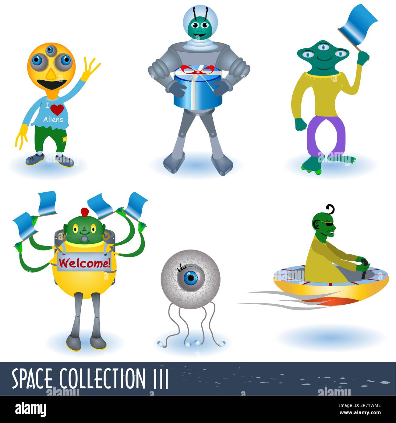 Physics Cartoon Clipart Aliens