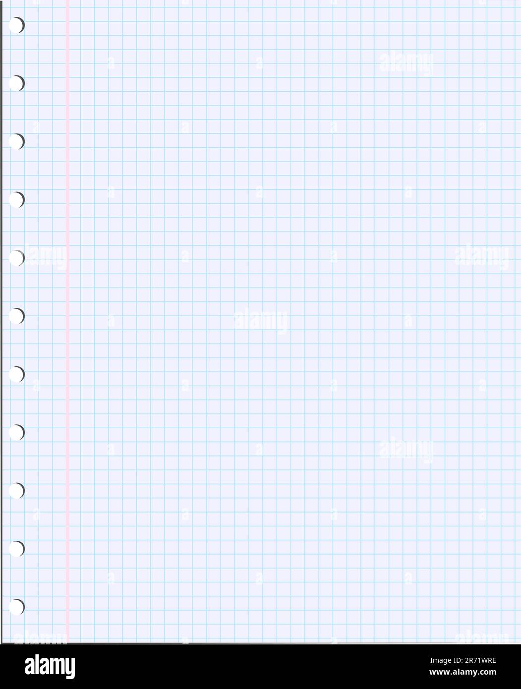 Illustration of notebook paper isolated. Vector Stock Vector Image ...
