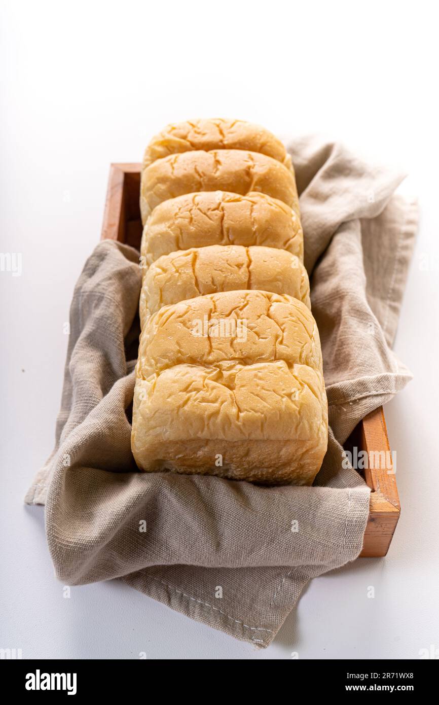 Fresh Baked brioche soft and fluffy bun white Bread or milk bread ...
