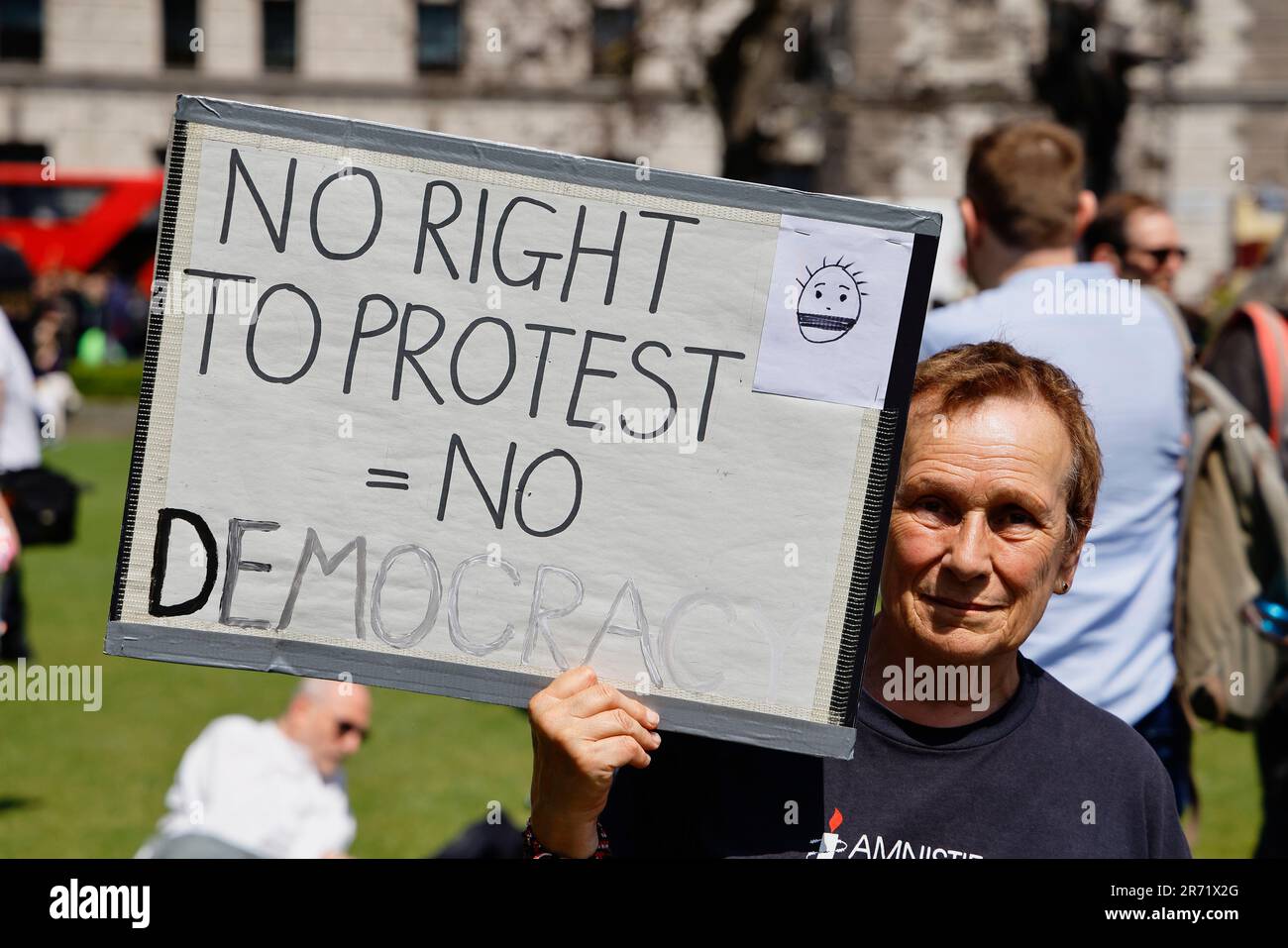 Protester large group of people hi-res stock photography and images - Alamy