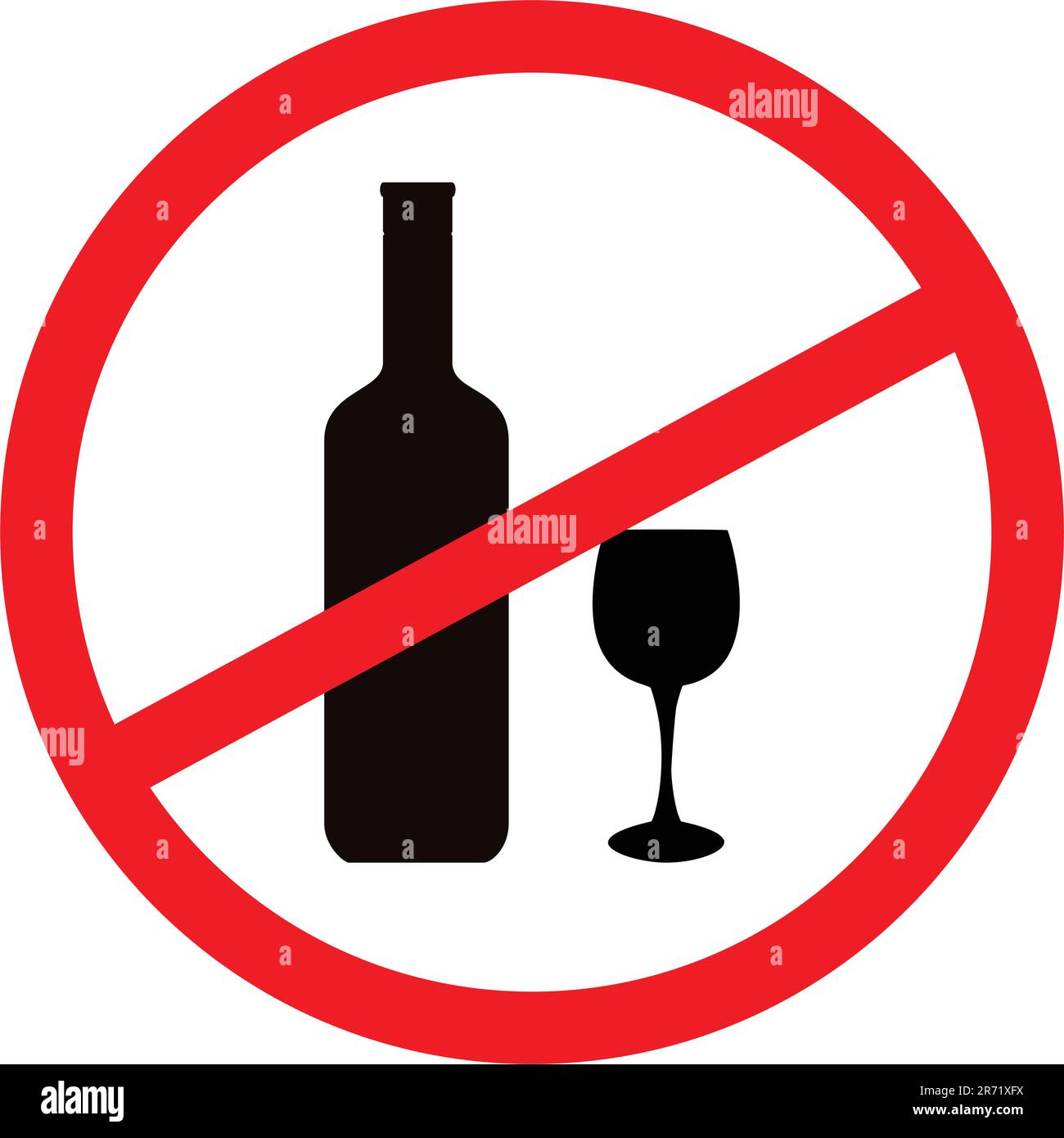 Vector illustration of sign stop alcohol Stock Vector Image & Art - Alamy