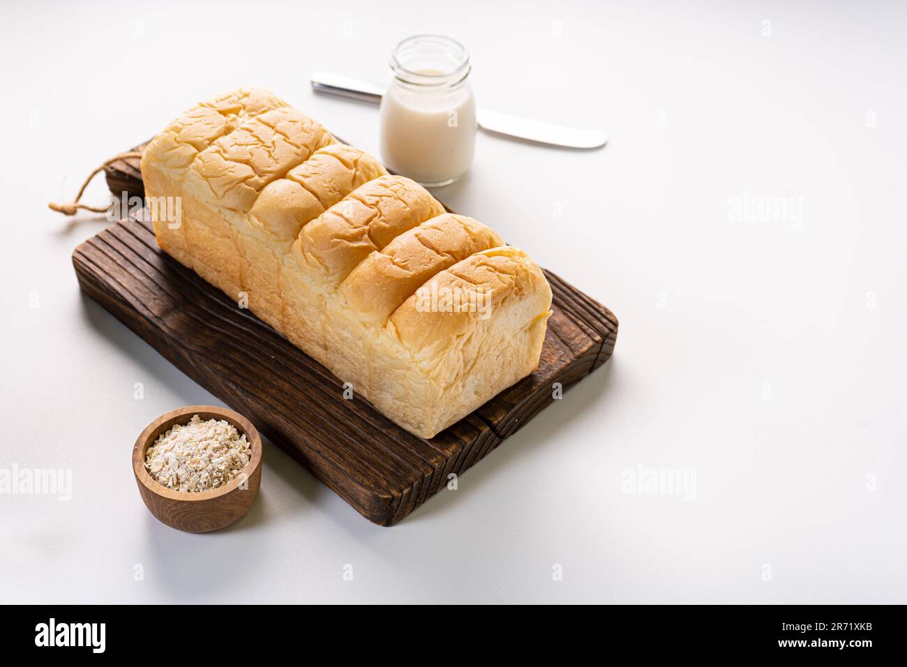 Fresh Baked brioche soft and fluffy bun white Bread or milk bread ...