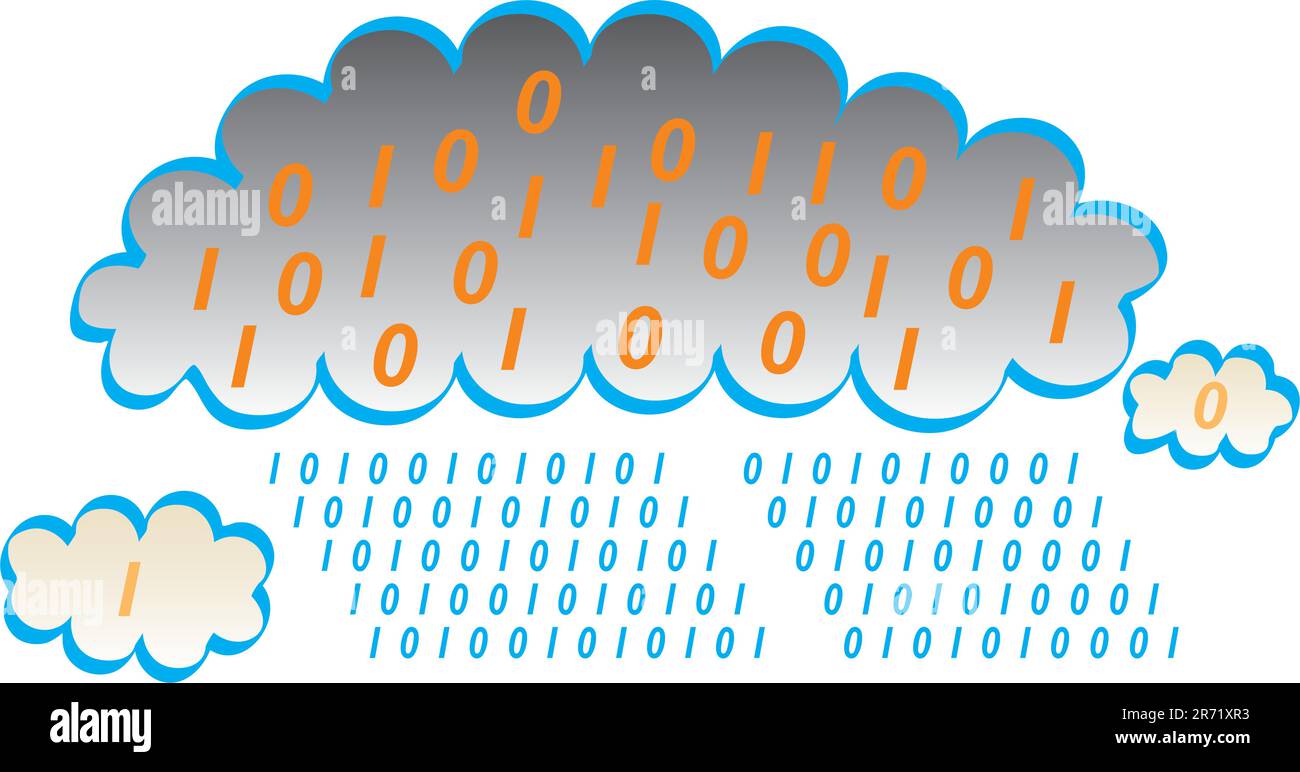 Technology data flow binary Stock Vector Images - Alamy