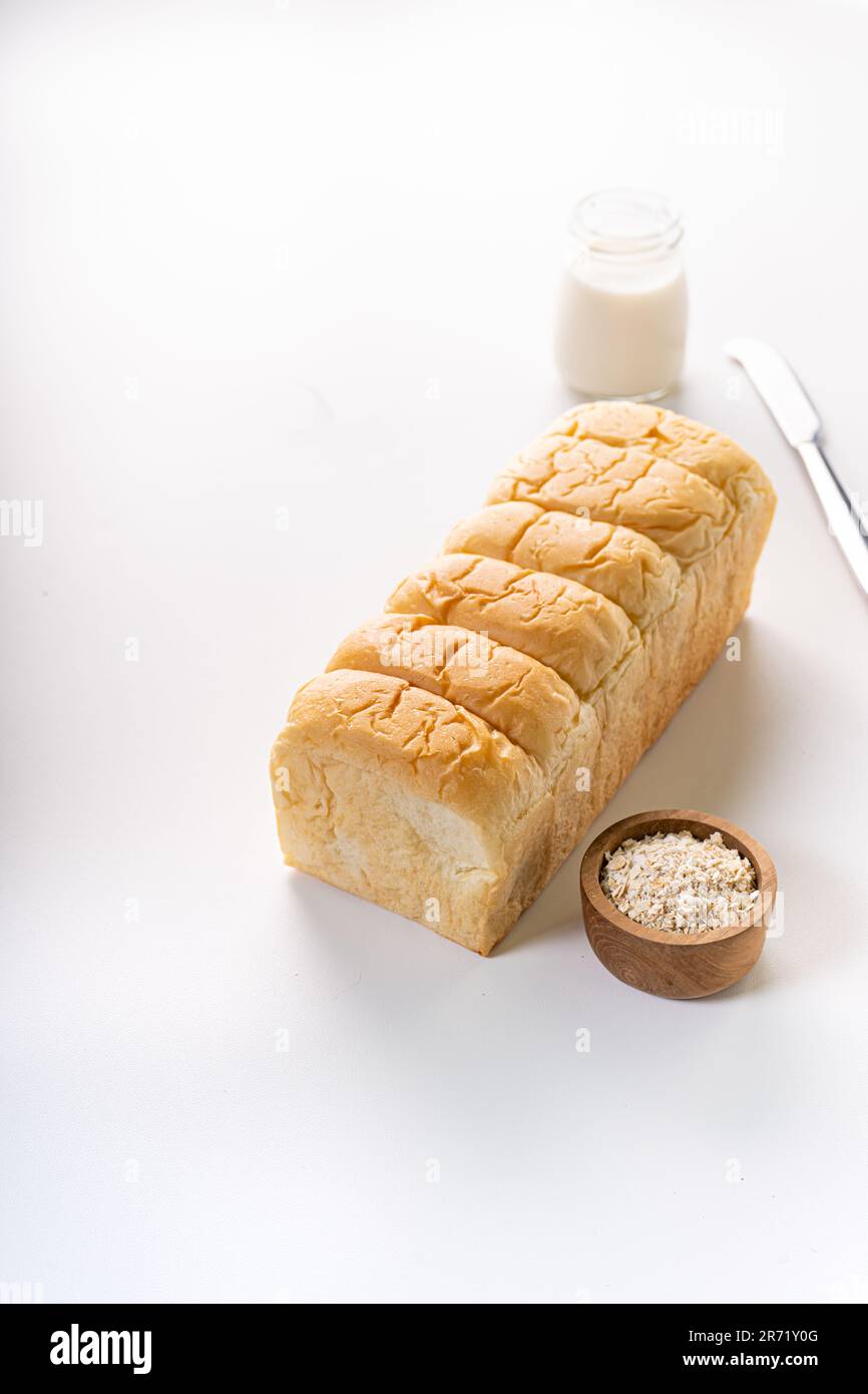 Fresh Baked brioche soft and fluffy bun white Bread or milk bread ...