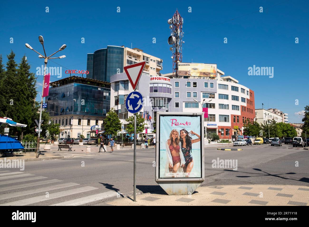Albania. Shkoder. centre town Stock Photo - Alamy
