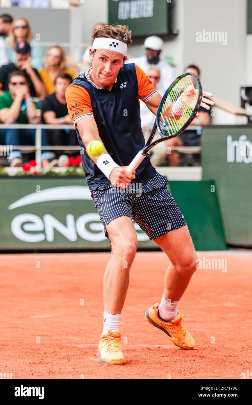 Paris, France. 11th June, 2023. Tennis player Casper Ruud from Norway ...