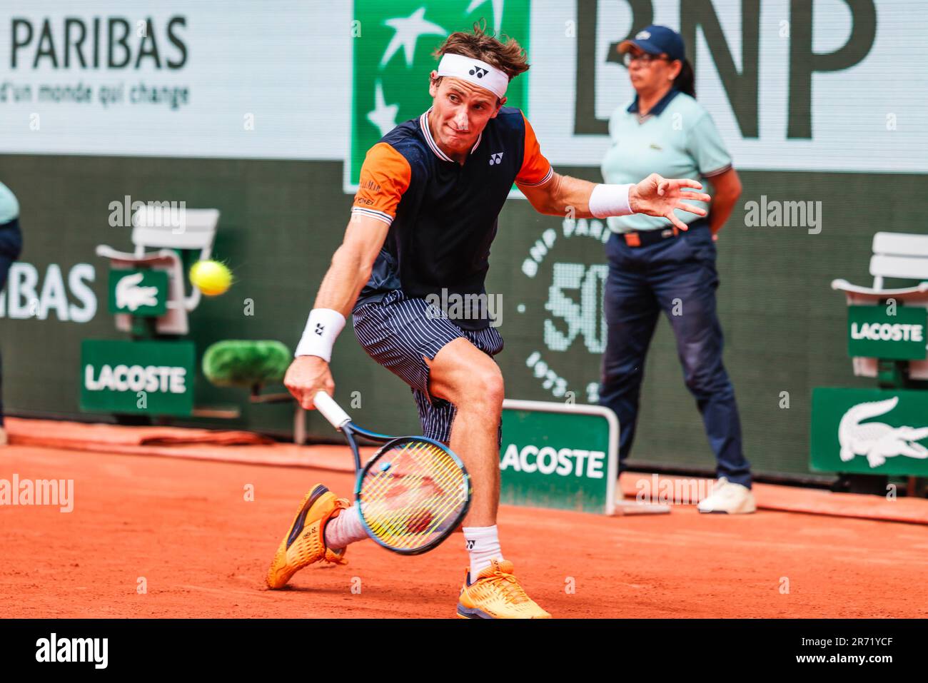 Paris, France. 11th June, 2023. Tennis player Casper Ruud from Norway ...