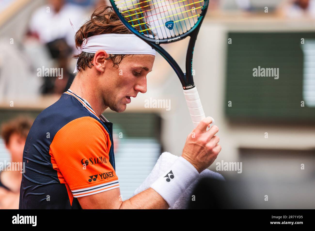 Paris, France. 11th June, 2023. Tennis player Casper Ruud from Norway ...