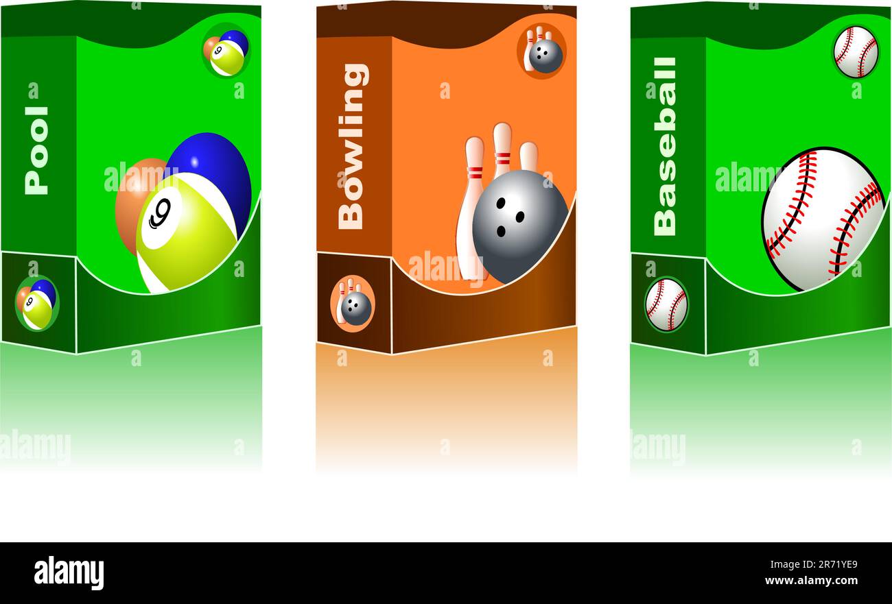 Box pool balls Stock Vector Images - Alamy