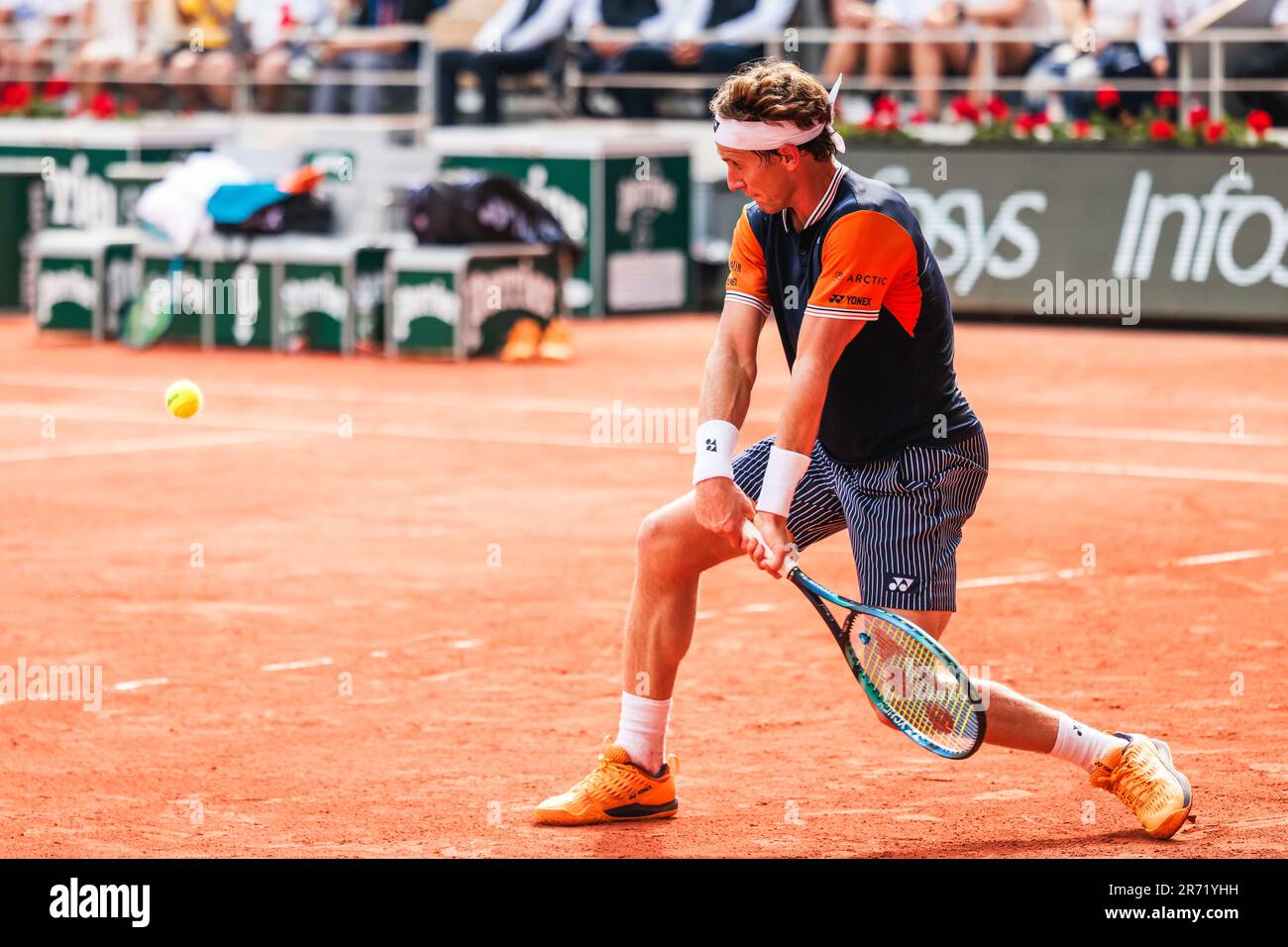 Paris, France. 11th June, 2023. Tennis player Casper Ruud from Norway ...