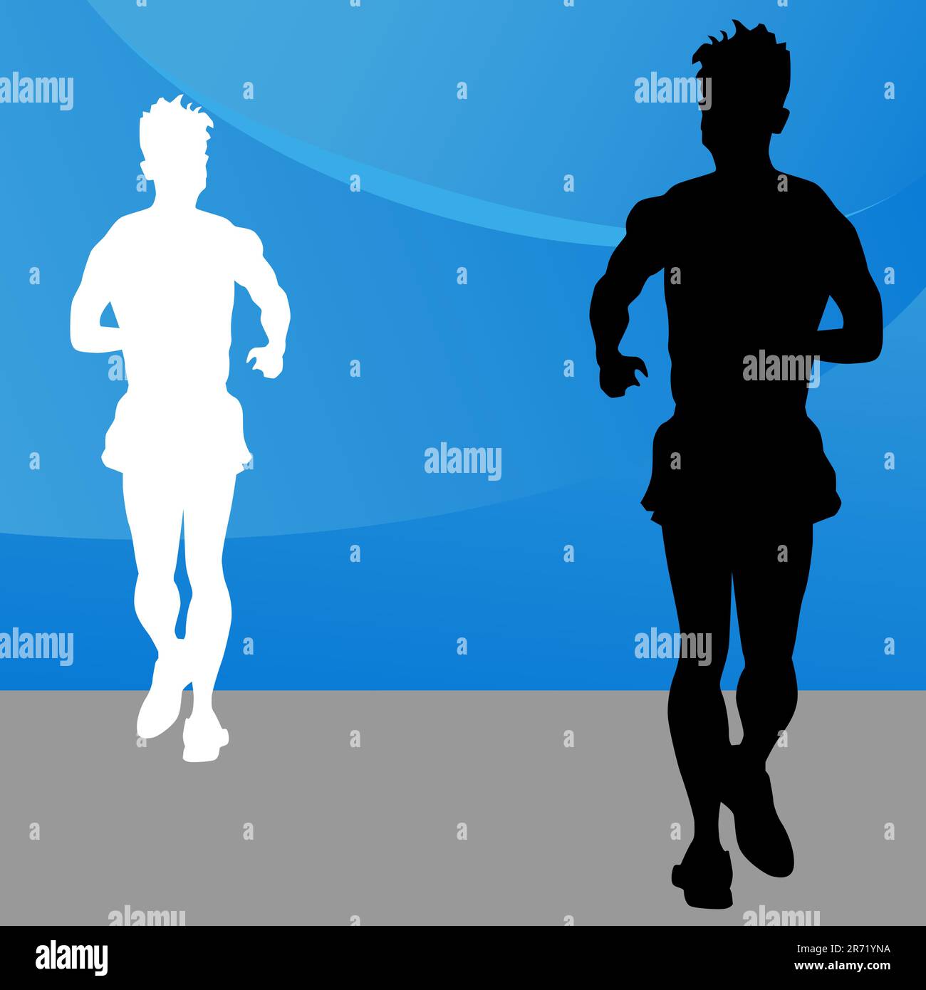 Man running computer graphic Stock Vector Images - Alamy