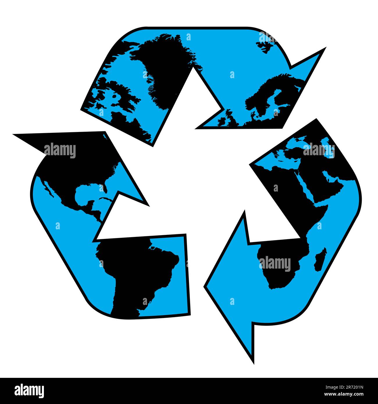 vector illustration of a recycle sign Stock Vector Image & Art - Alamy
