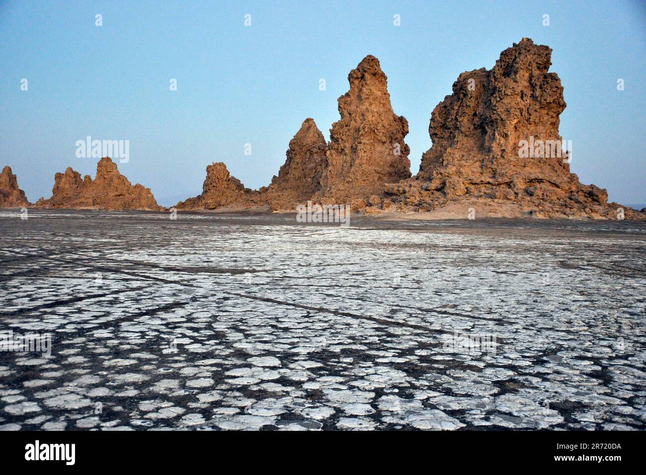 Djibouti. Abbe lake area. landscape Stock Photo - Alamy