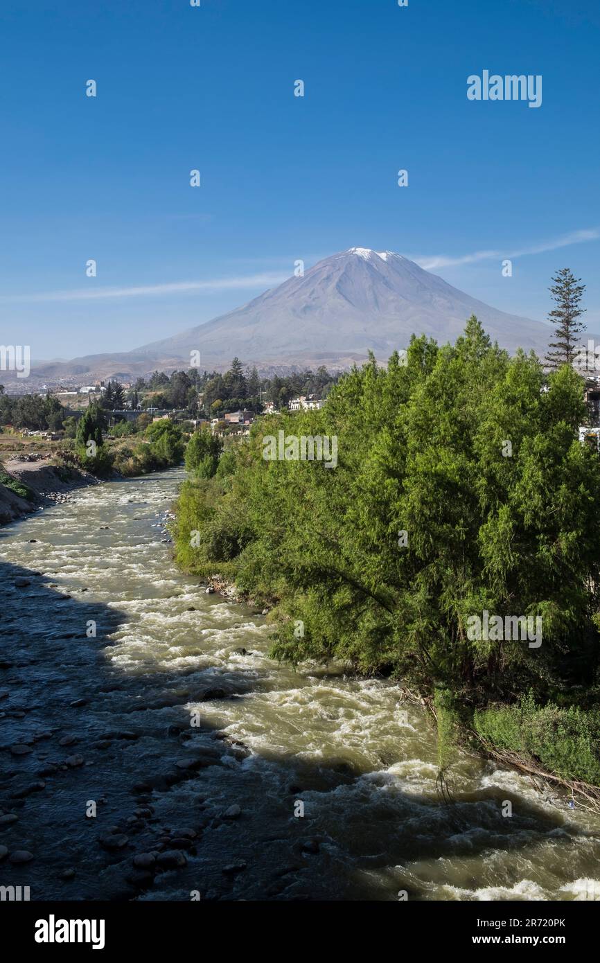 Peru. arequipa. El Misti volcano Stock Photo - Alamy