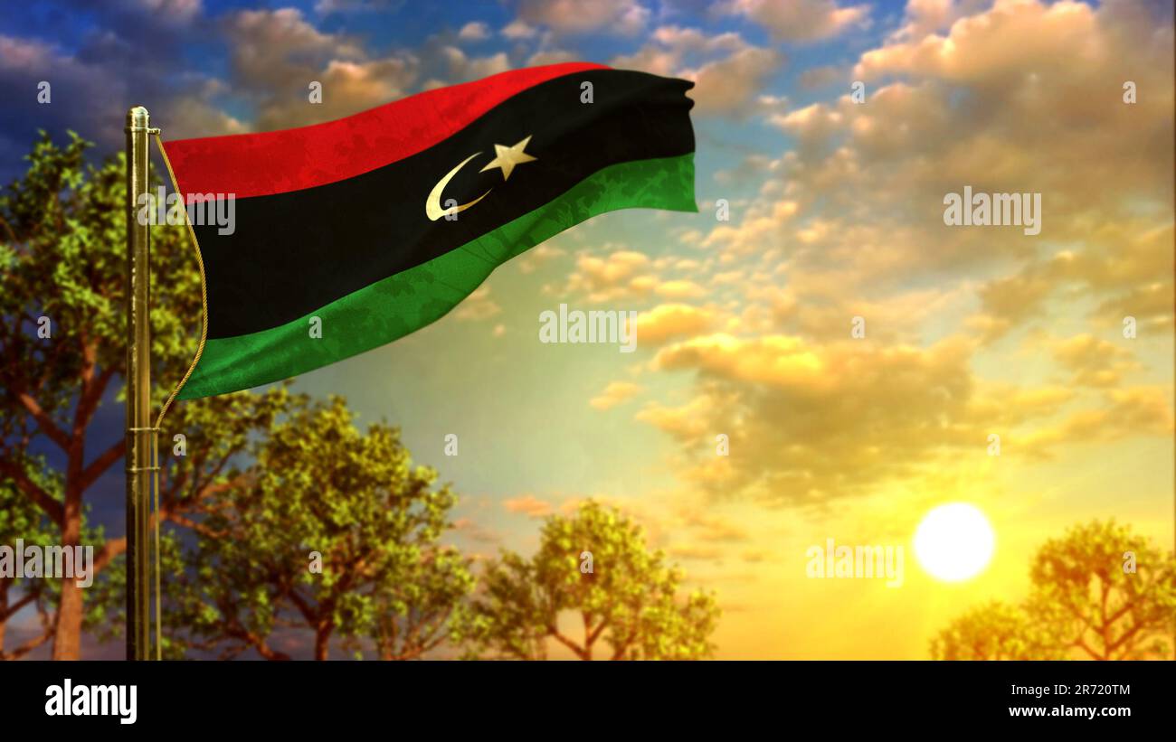 Libya national day design hi-res stock photography and images - Alamy