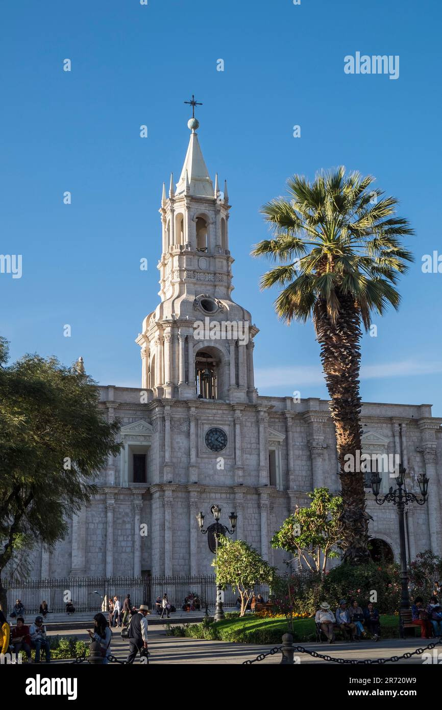 Peru. arequipa. Plaza de Armas Stock Photo - Alamy