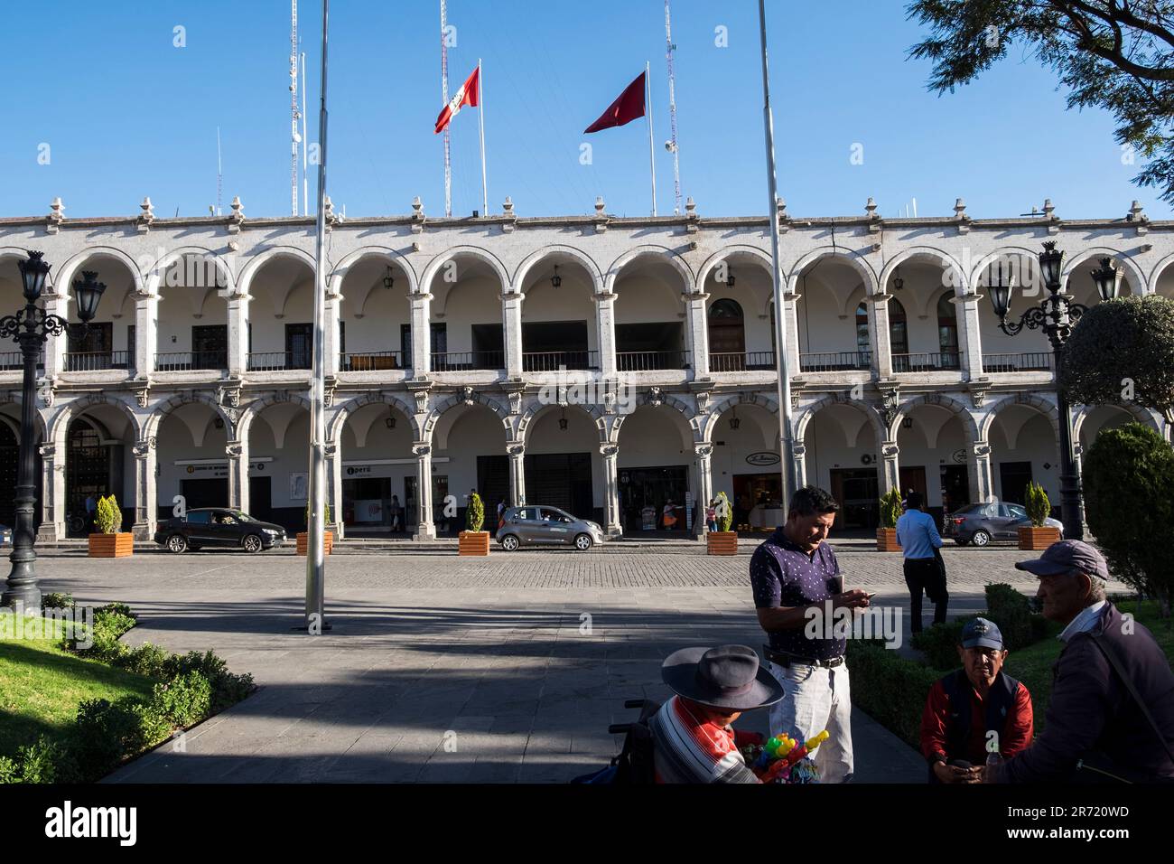 Peru. arequipa. Plaza de Armas Stock Photo - Alamy