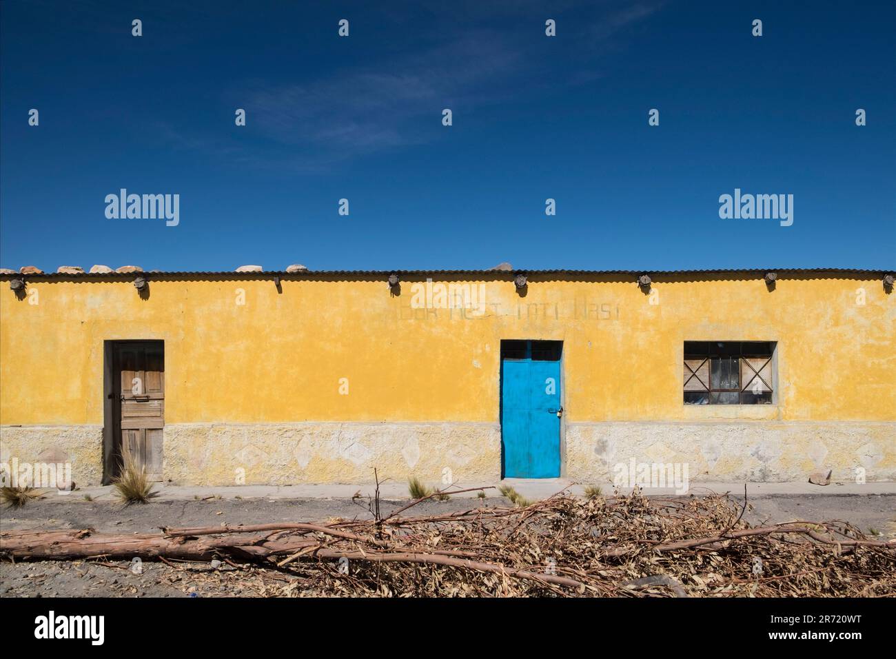 Peru. andes. traditional house Stock Photo - Alamy