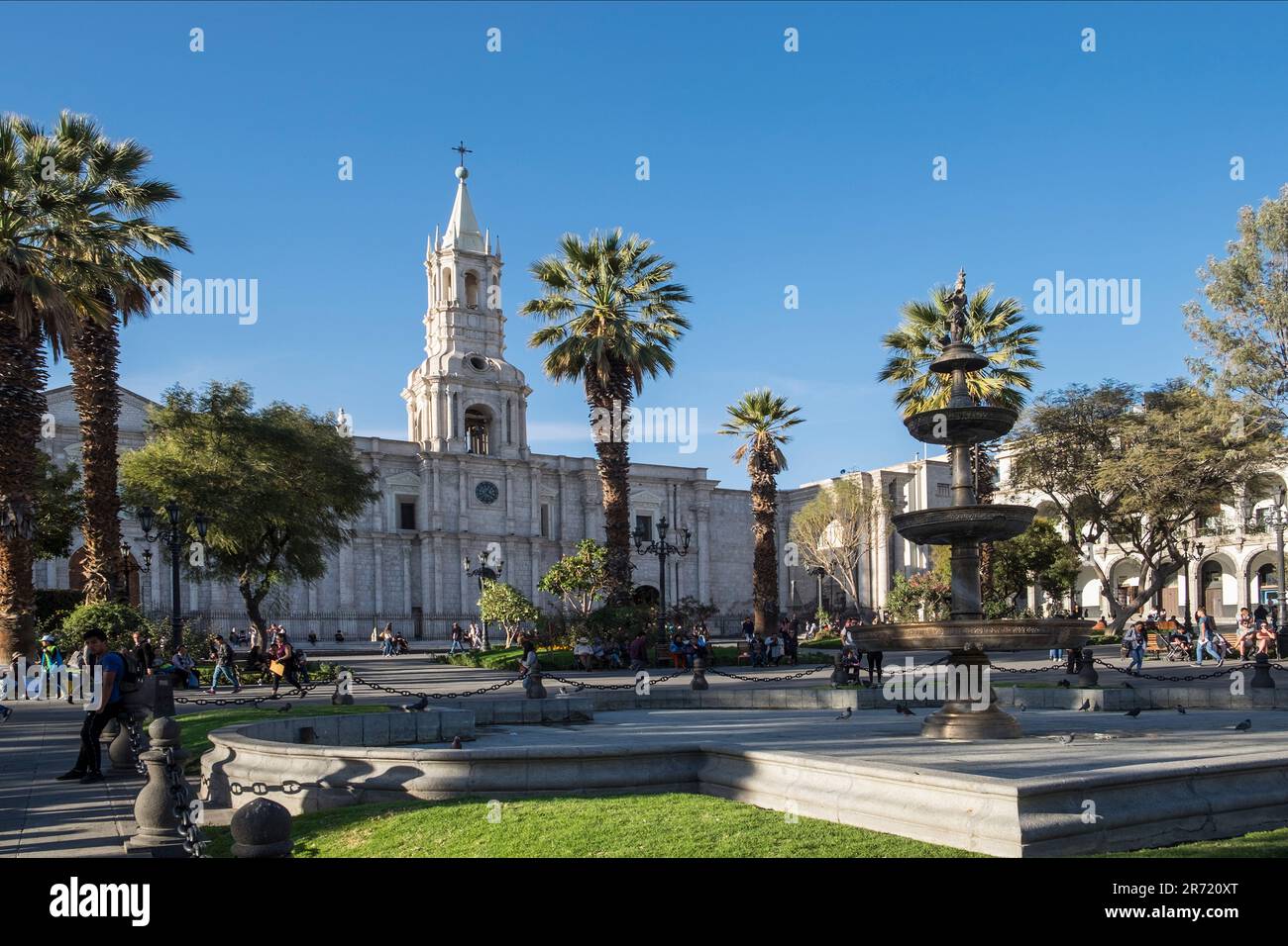 Peru. arequipa. Plaza de Armas Stock Photo - Alamy