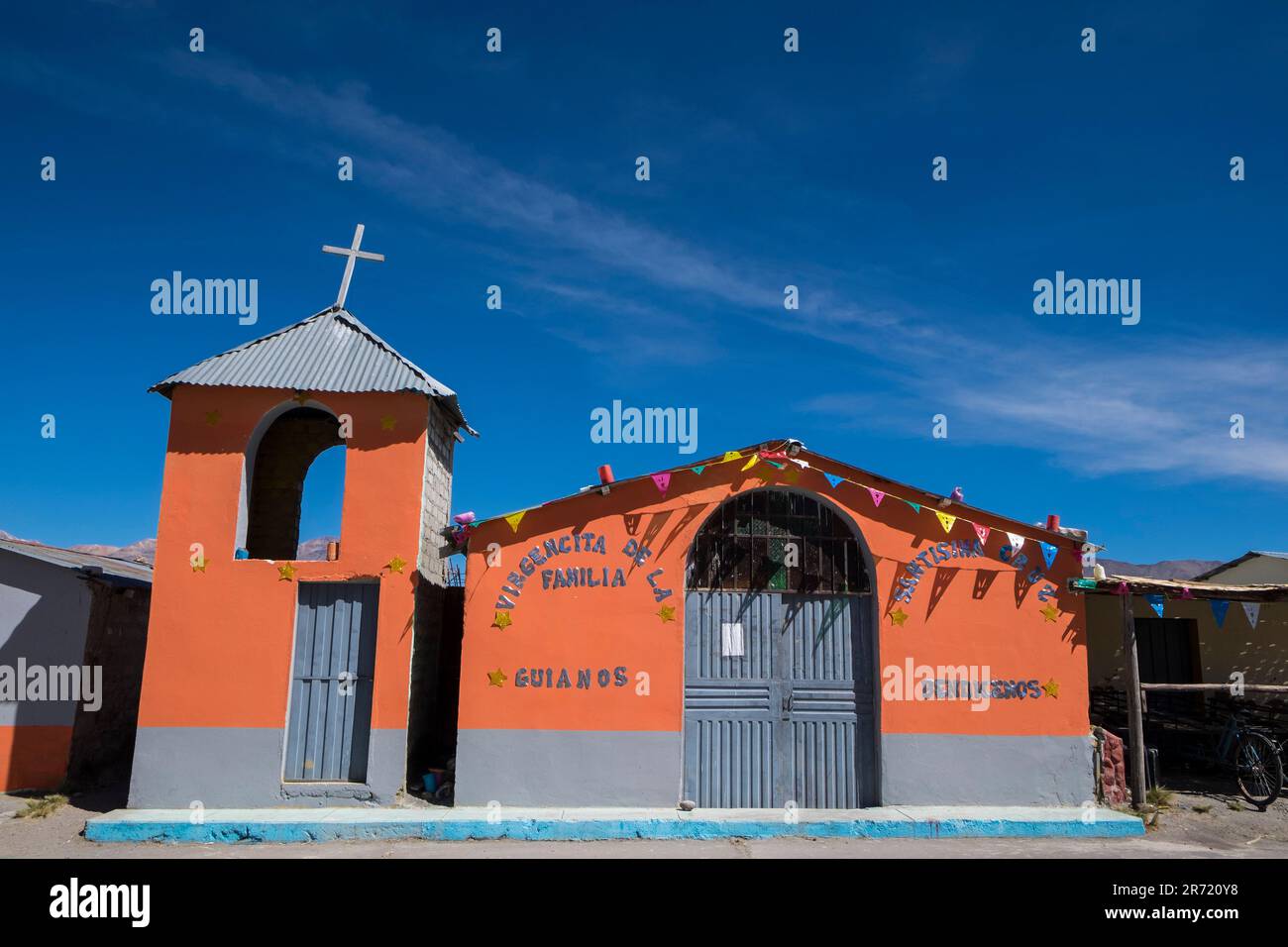 Peru. church on the plateau Stock Photo - Alamy