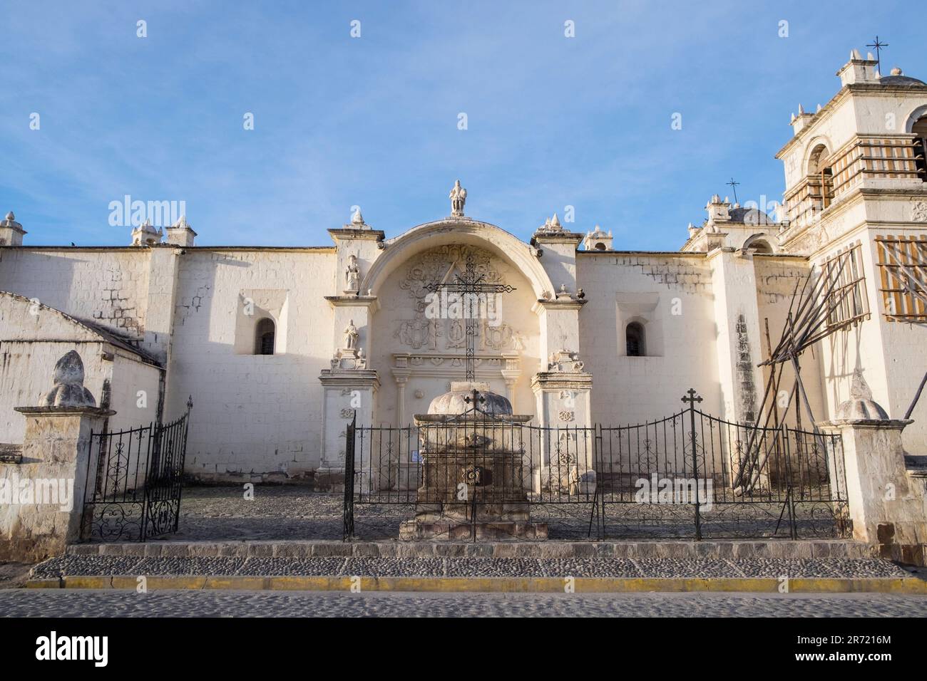 Peru. yanque. local church Stock Photo - Alamy