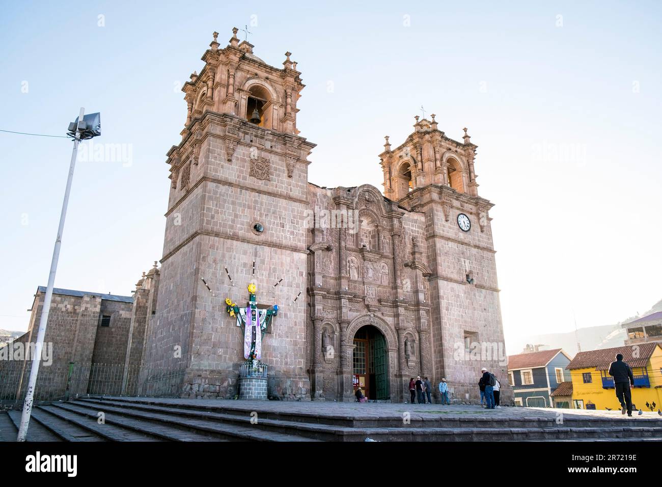 Catedral basilica de san carlos borromeo. puno cathedral. peru Stock ...