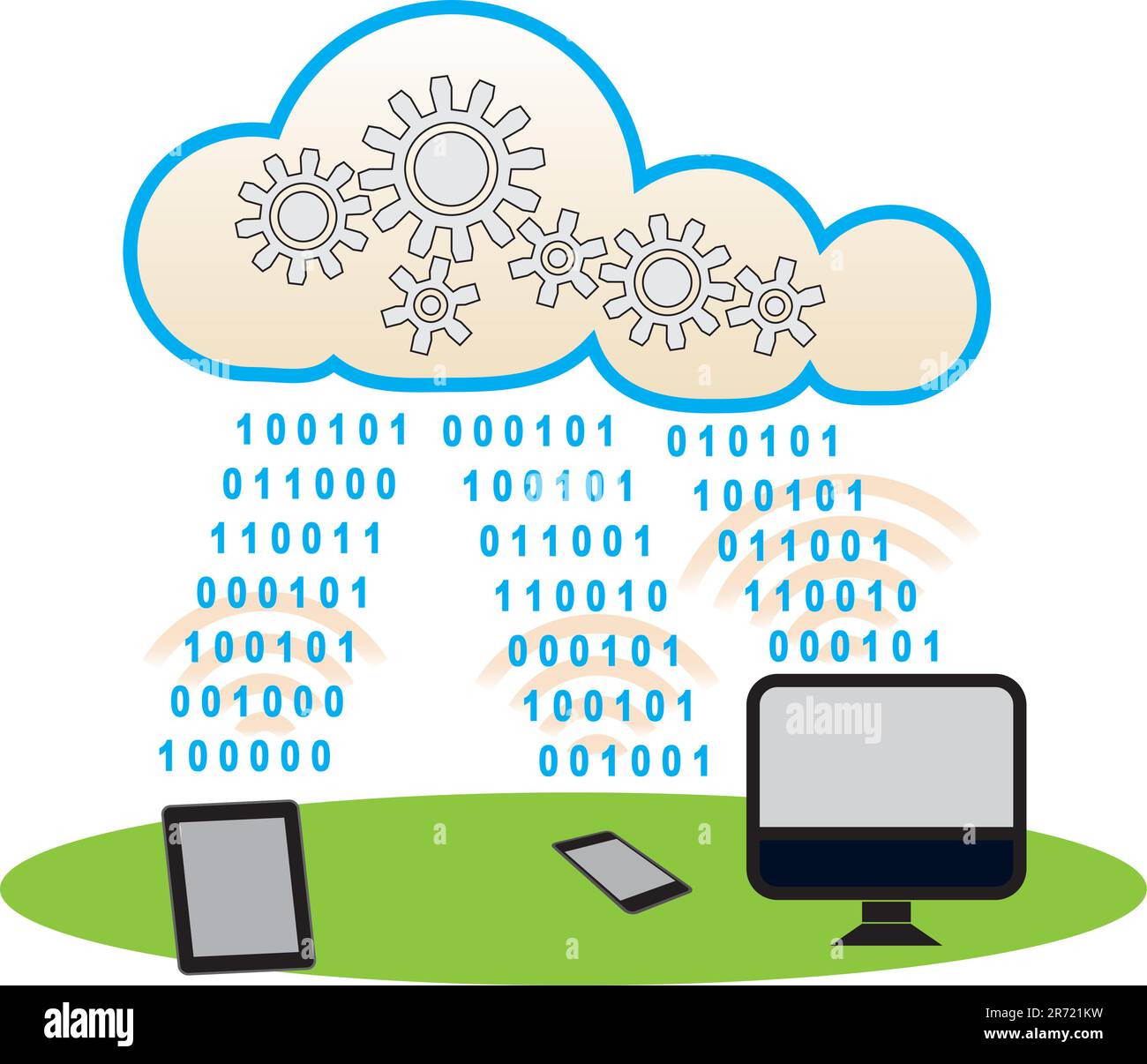 Binary rain Stock Vector Images - Alamy