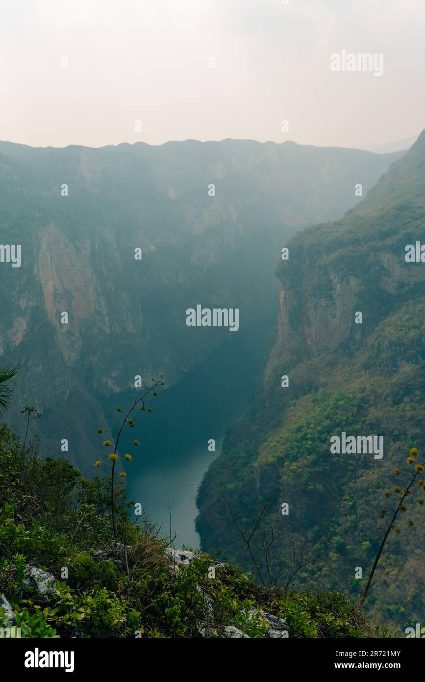 Sumidero Canyon Chiapas Mexico in Grijalva river. High quality photo ...