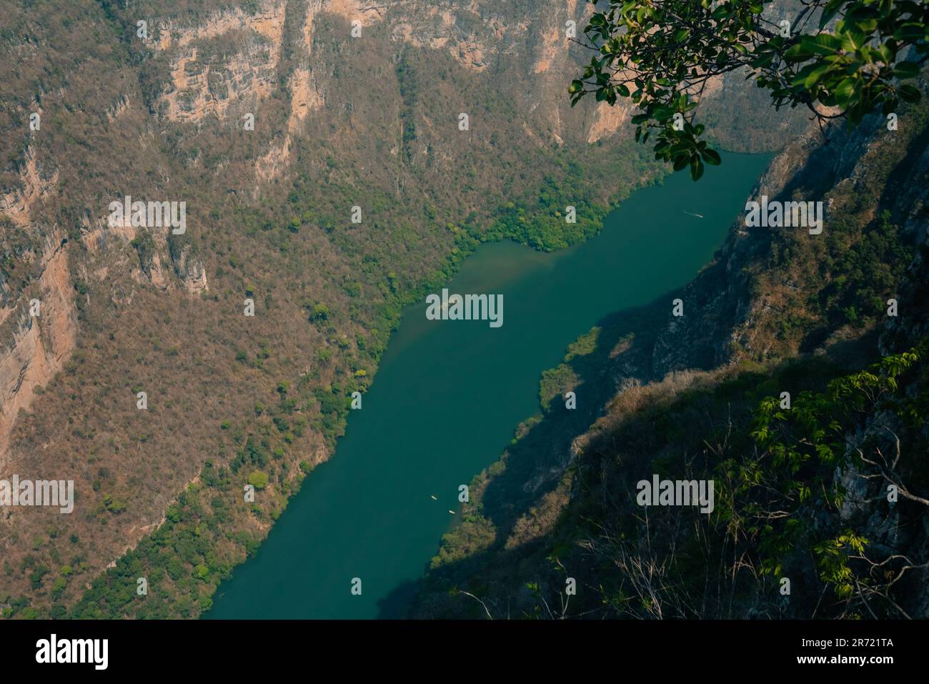 Sumidero Canyon Chiapas Mexico in Grijalva river. High quality photo ...