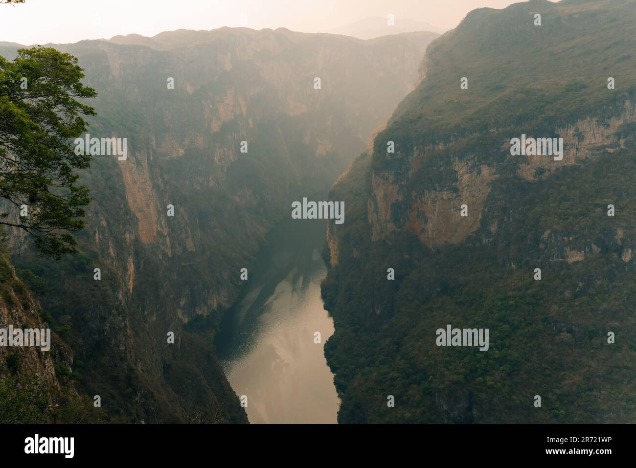 Sumidero Canyon Chiapas Mexico in Grijalva river. High quality photo ...