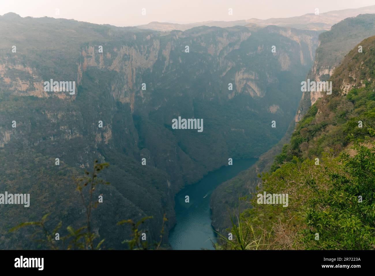 Sumidero Canyon Chiapas Mexico in Grijalva river. High quality photo ...