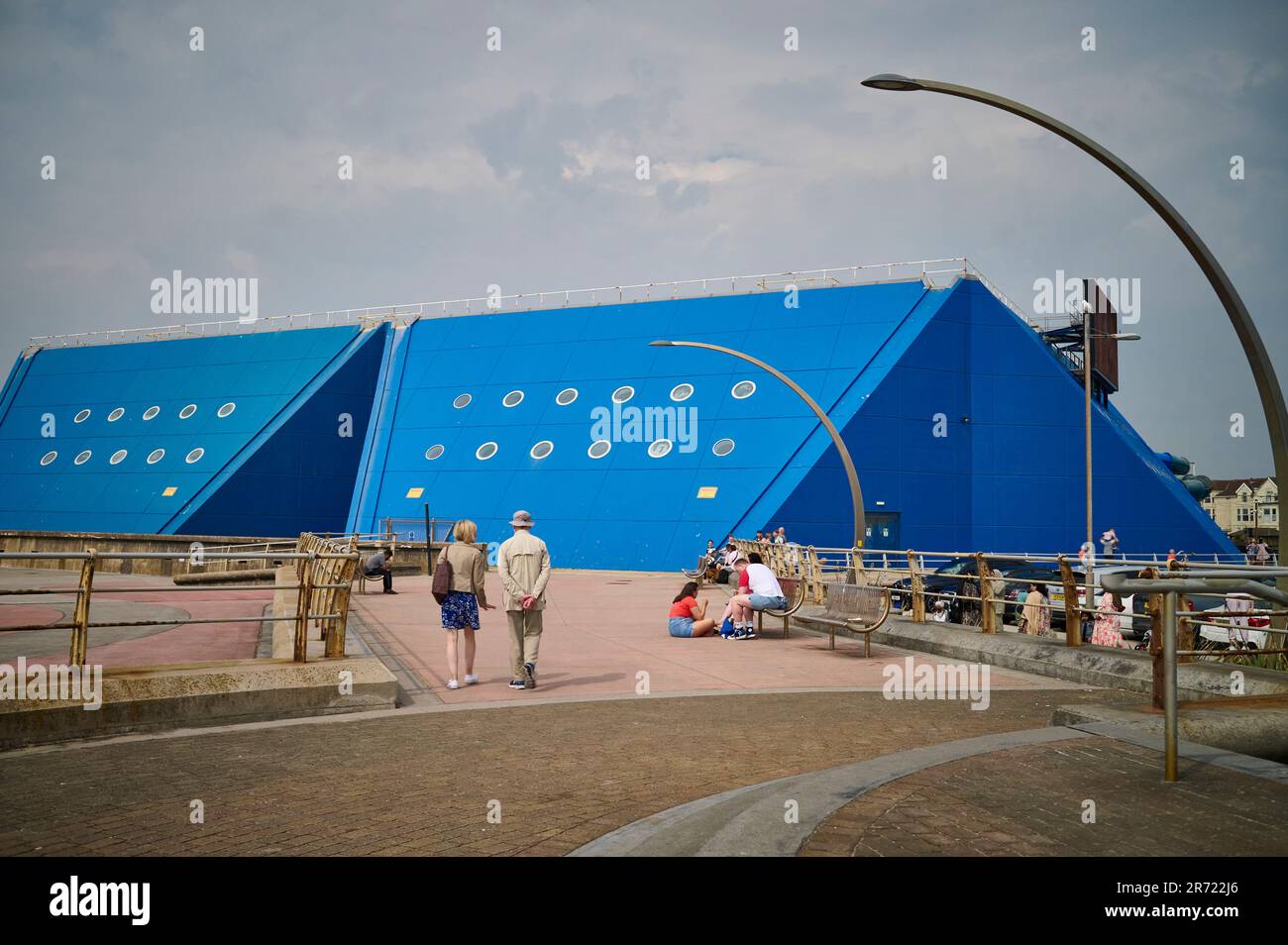 Back view of the Sandcastle water park,Blackpool,UK Stock Photo - Alamy