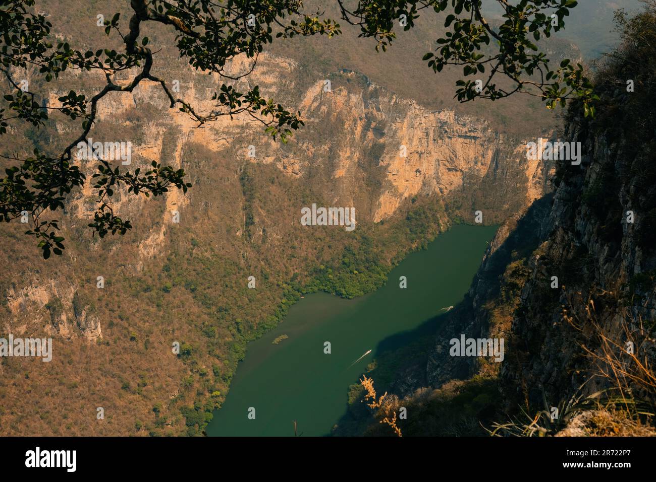 Sumidero Canyon Chiapas Mexico in Grijalva river. High quality photo ...