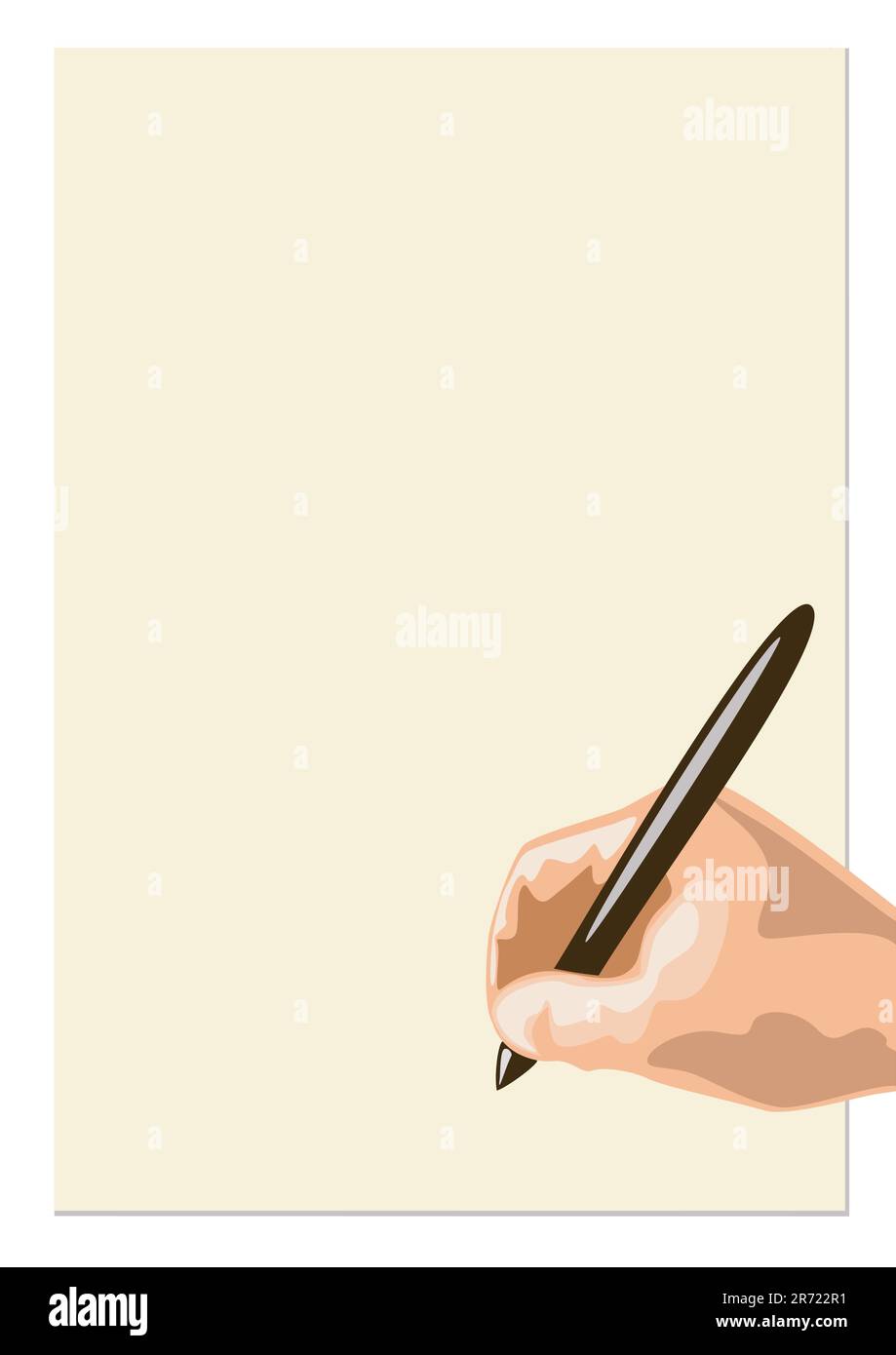 Messy writing Stock Vector Images - Alamy