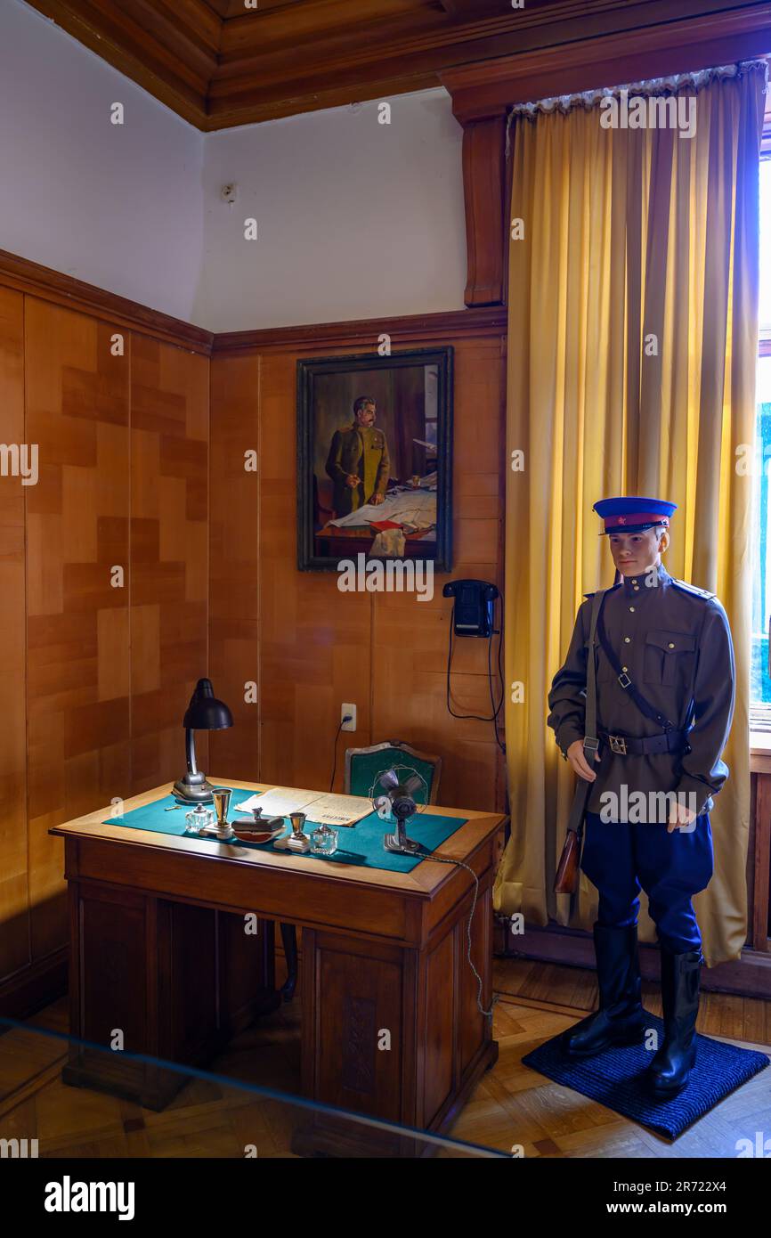 Wax sculpture of an internal security officer of the USSR of the 30s of ...