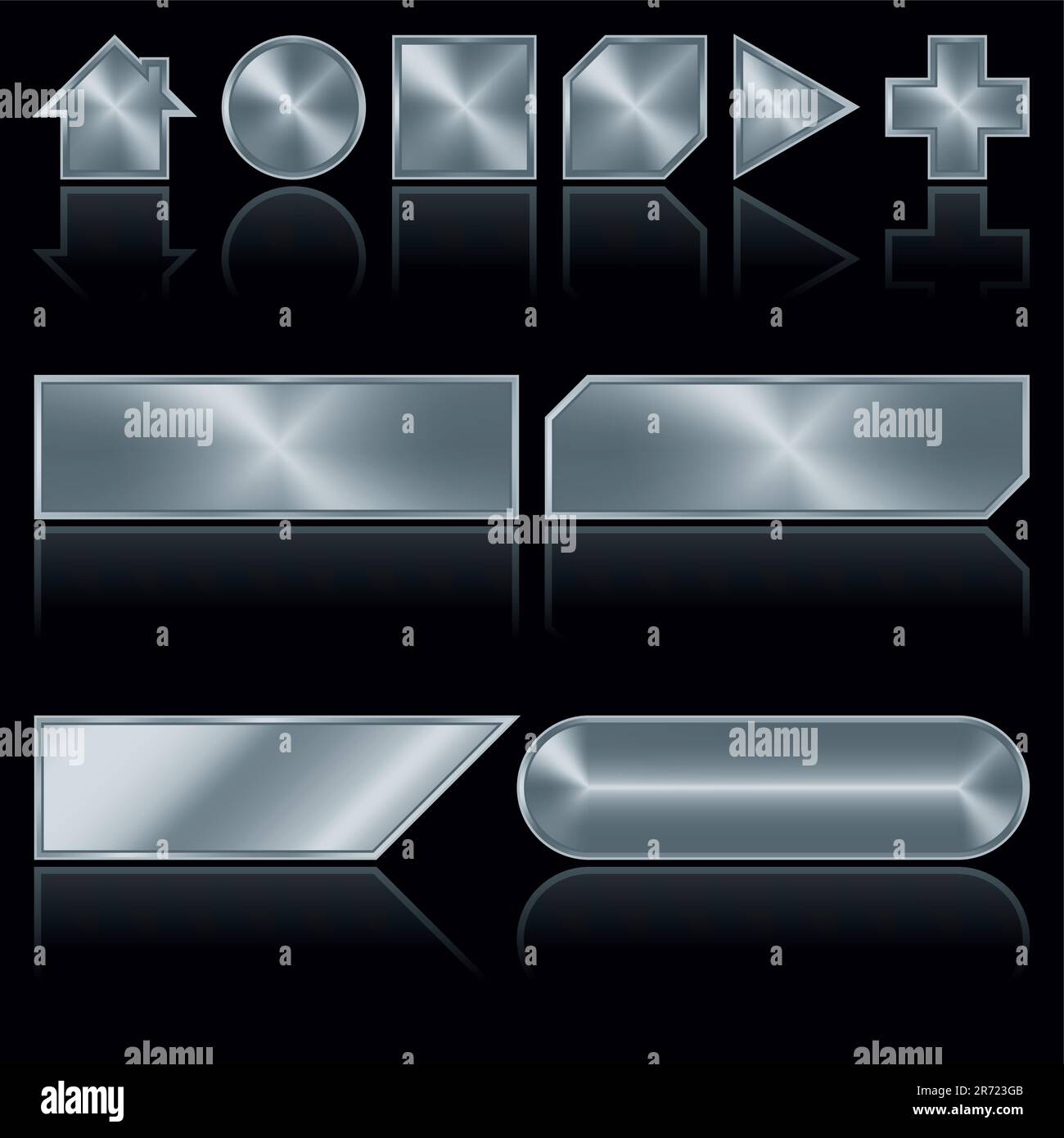 Reflections on surface Stock Vector Images - Alamy