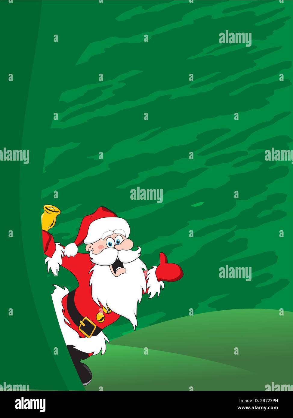 Santa banner on green background Stock Vector Image & Art - Alamy