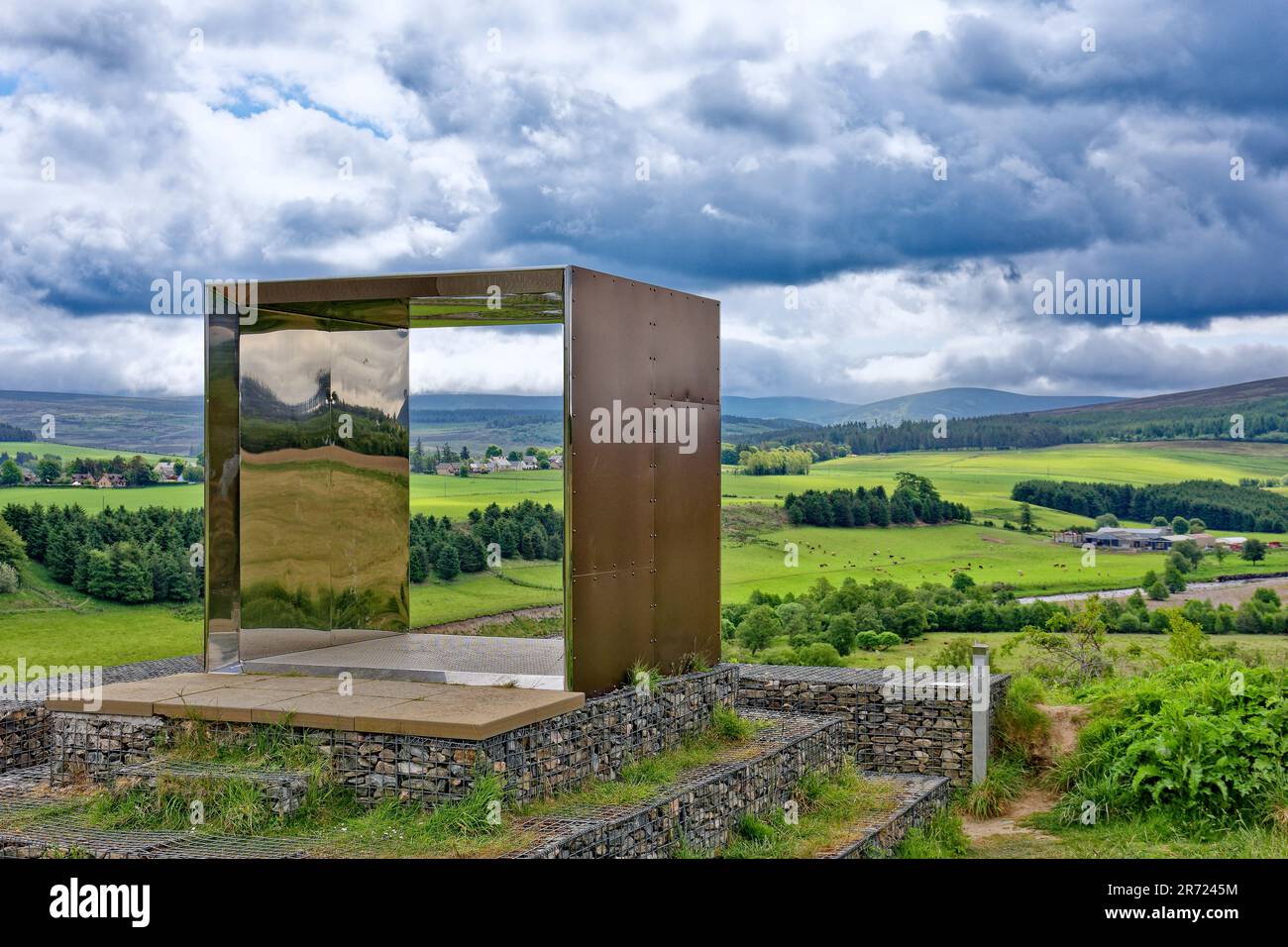 Tomintoul Moray Scotland early summer the sculpture Still by Angus ...
