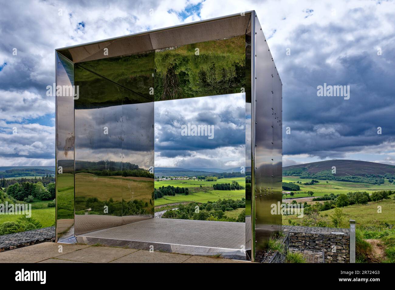 Tomintoul Moray Scotland the village in early summer the sculpture ...