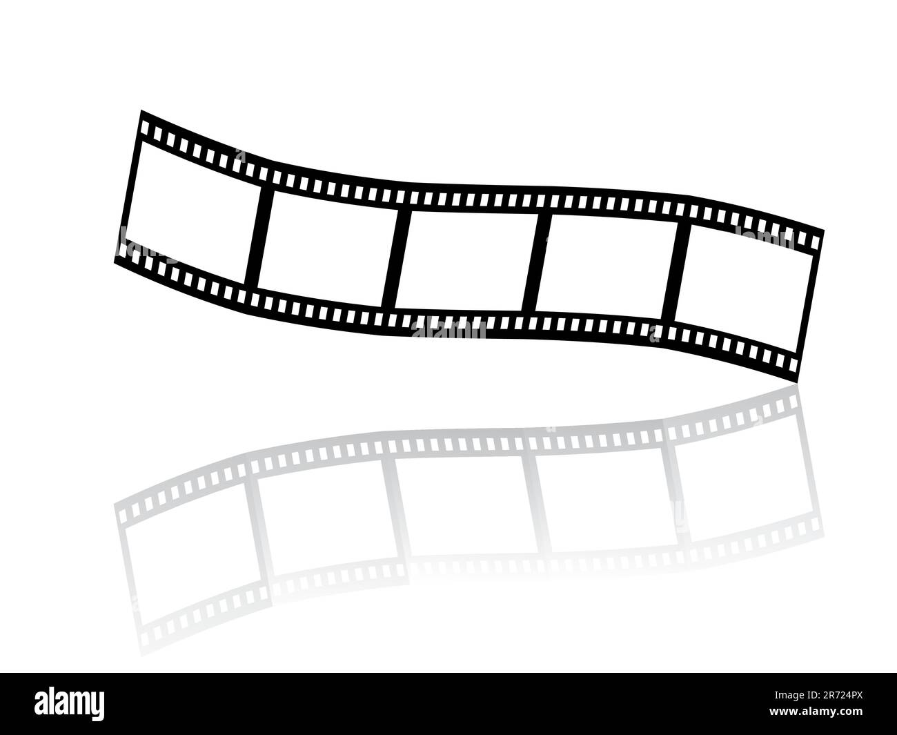 vector eps10 vector illustration of a simple film stripe with shadow ...