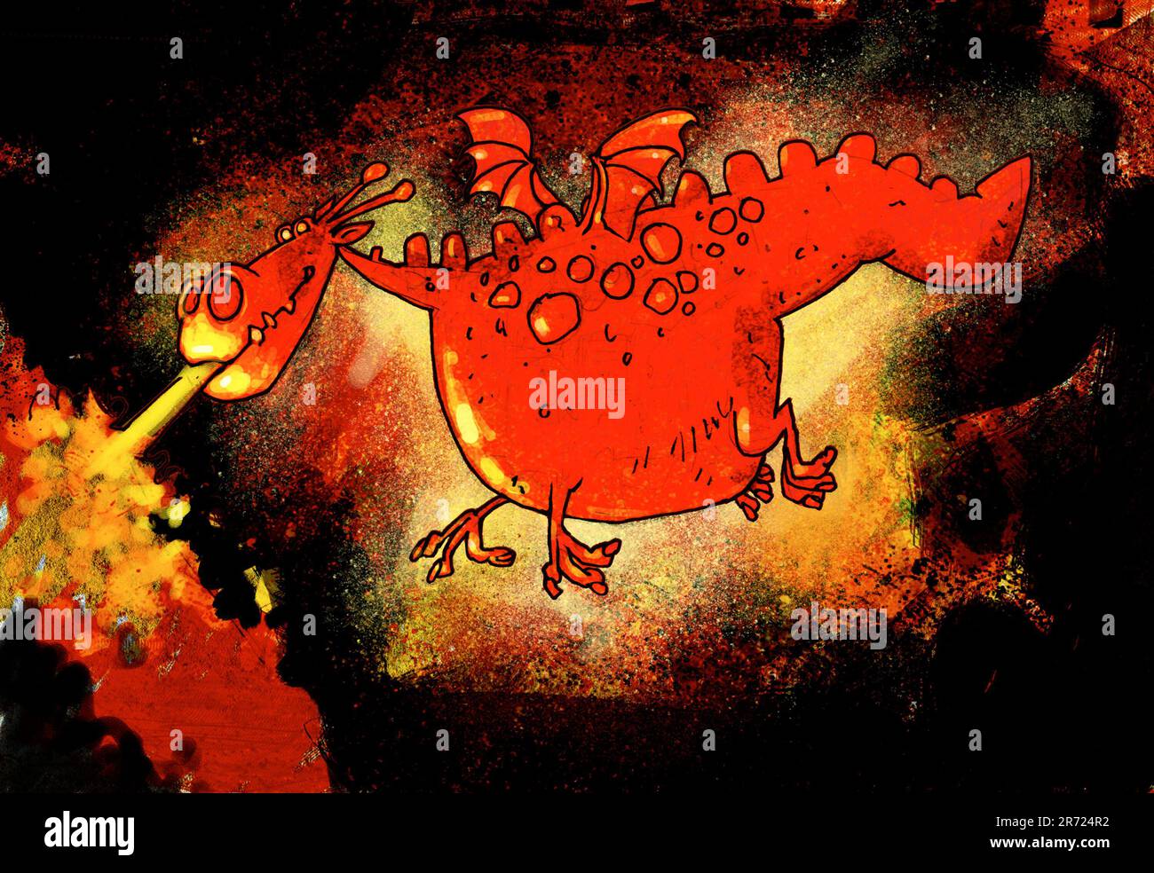 Fire breathing dragon hi-res stock photography and images - Alamy