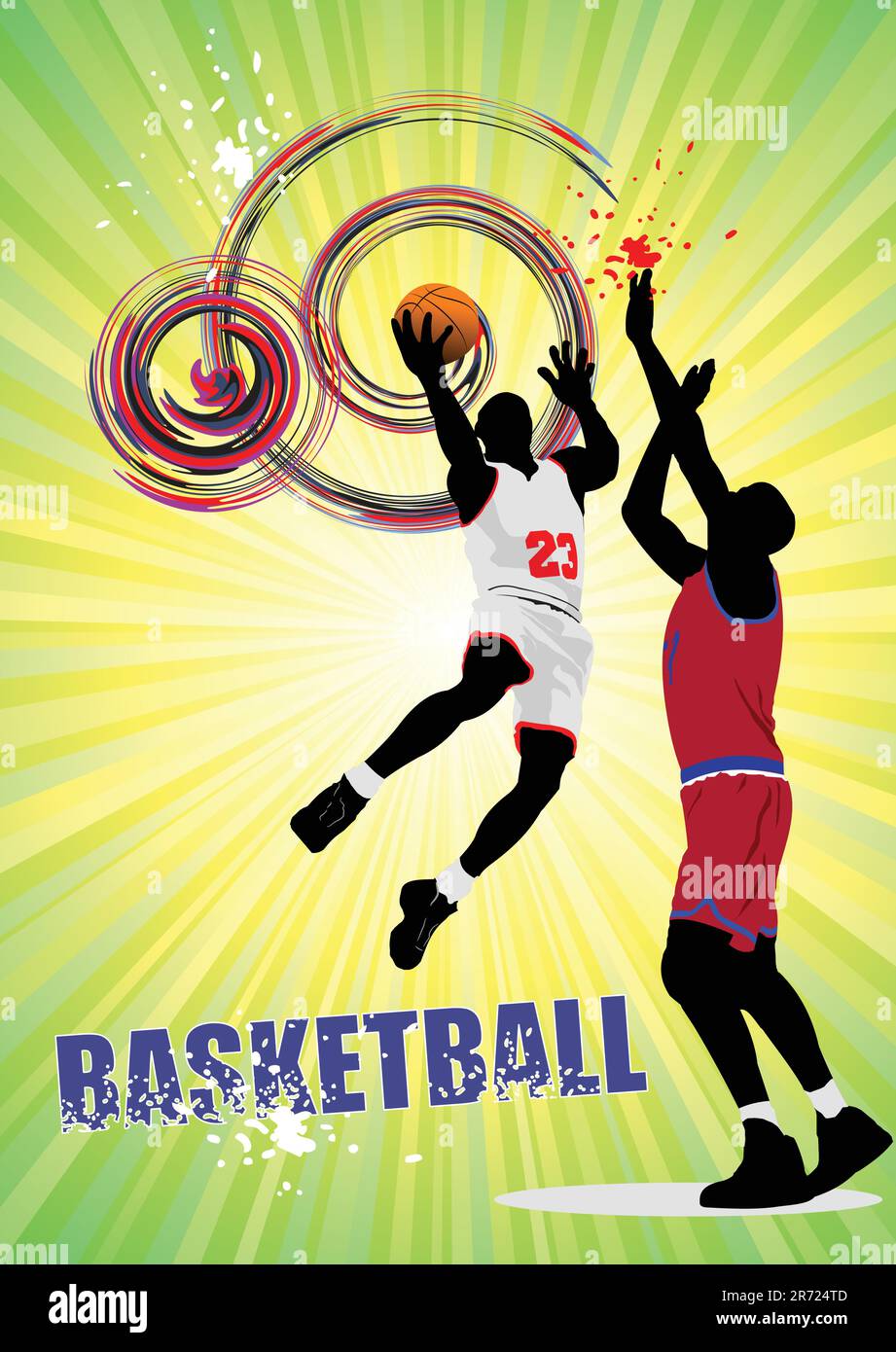 Basketball poster. Vector illustration Stock Vector Image & Art - Alamy